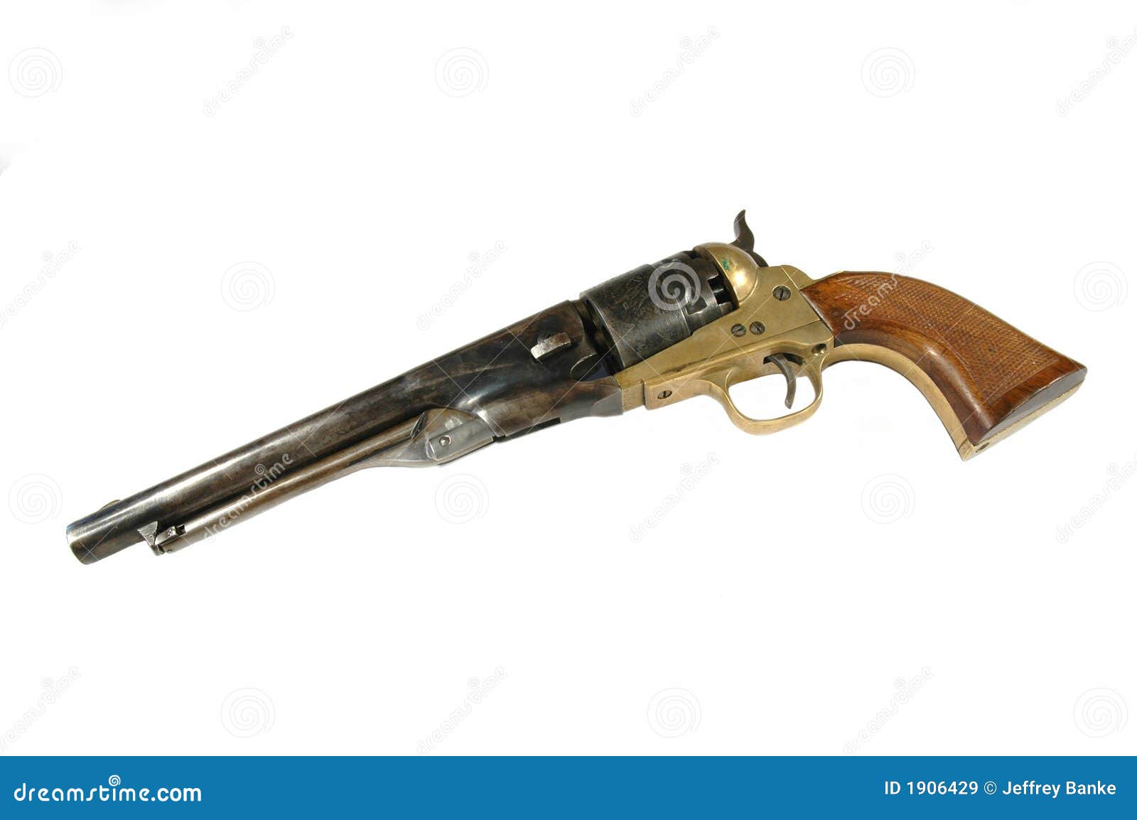 Black powder revolver stock image. Image of loading, black - 1906429