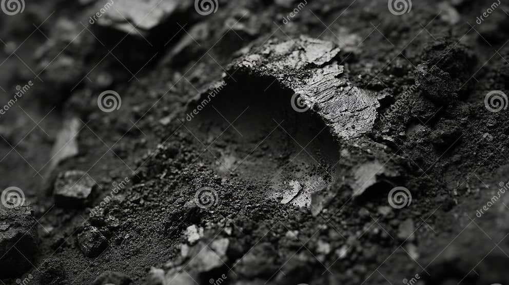 Black Powder Texture Close Up Image Stock Illustration - Illustration ...