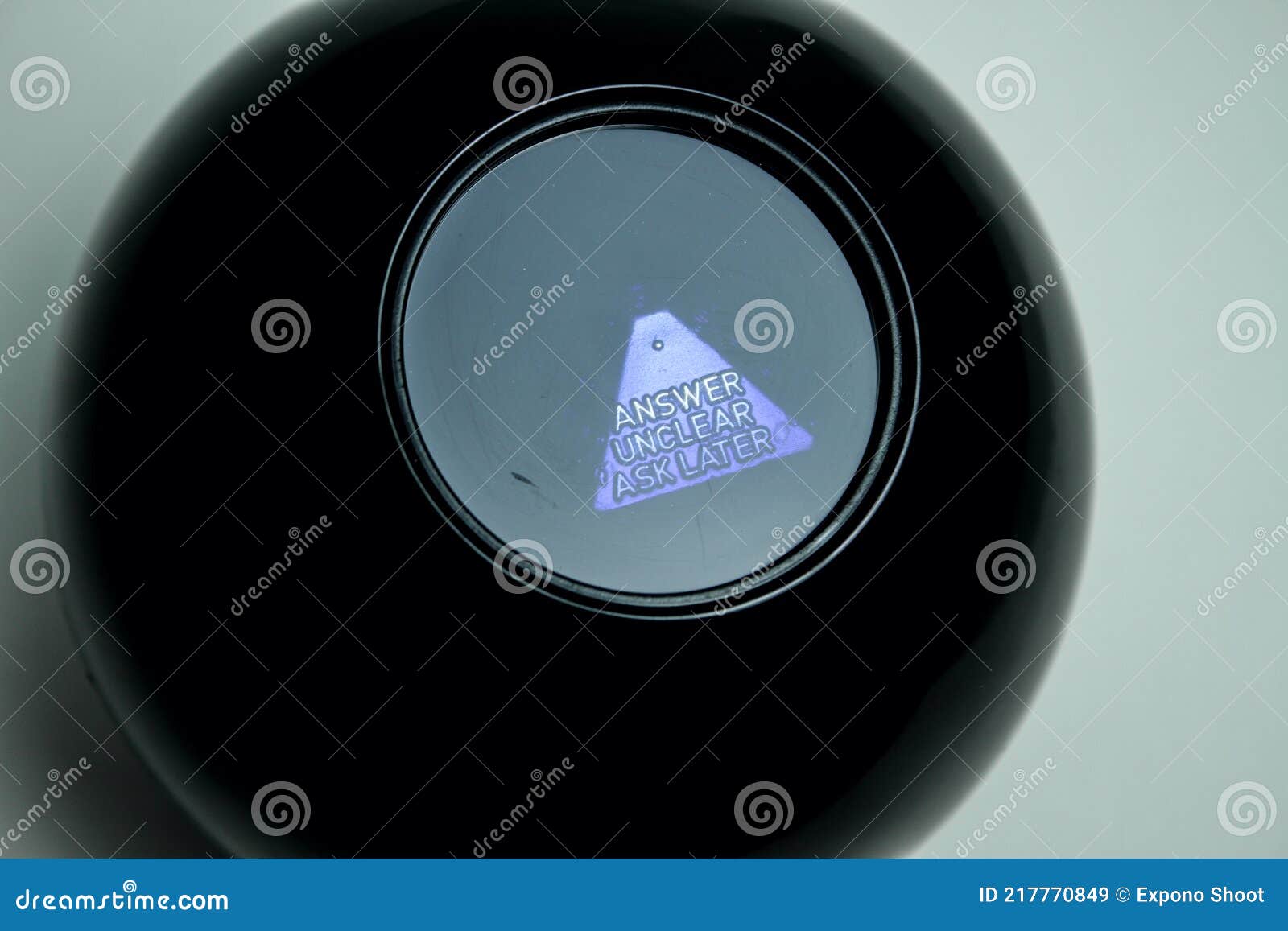 Black Prediction Ball for Decision Making Stock Image - Image of advice ...