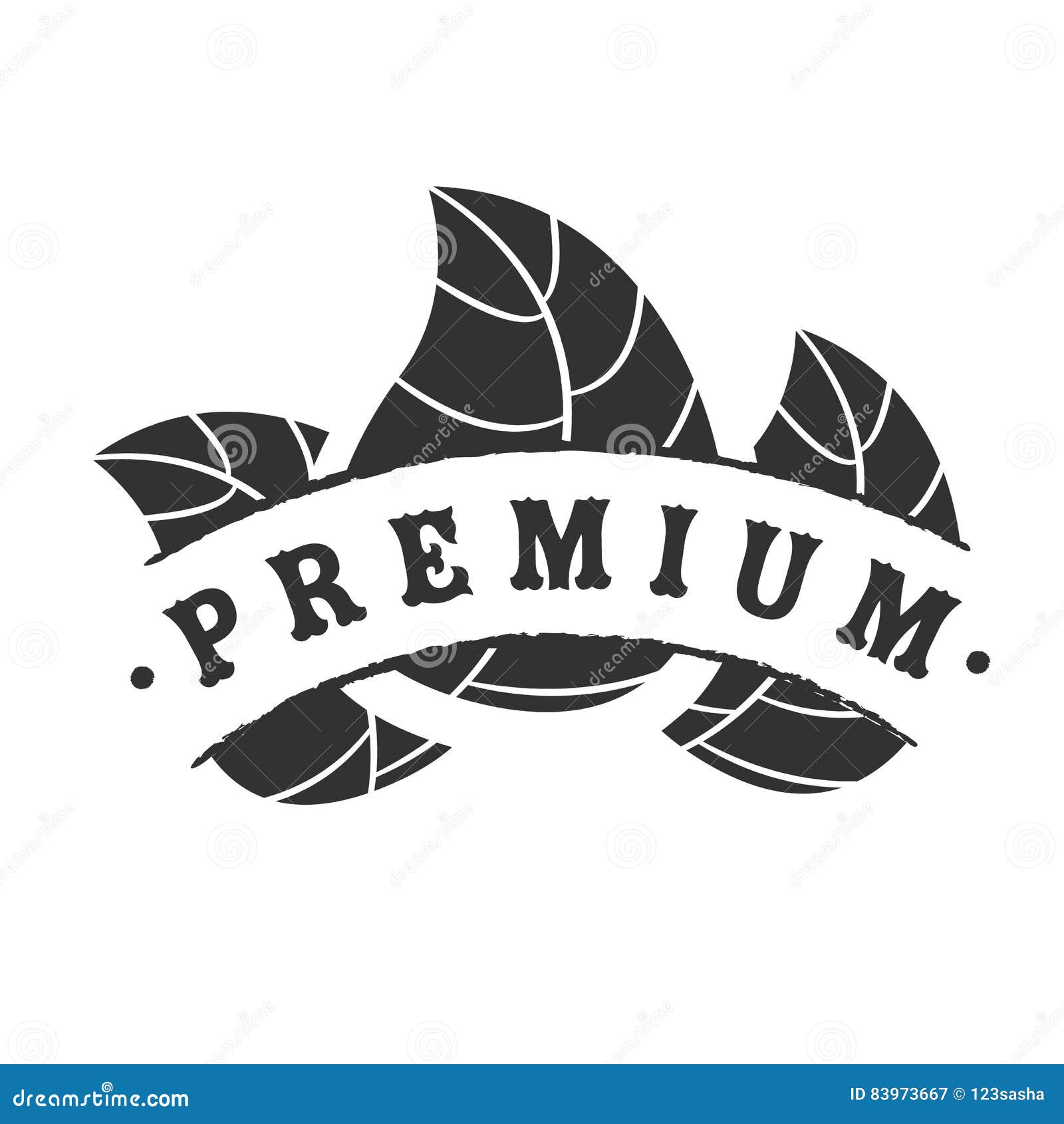 Black premium logotype stock vector. Illustration of banner - 83973667