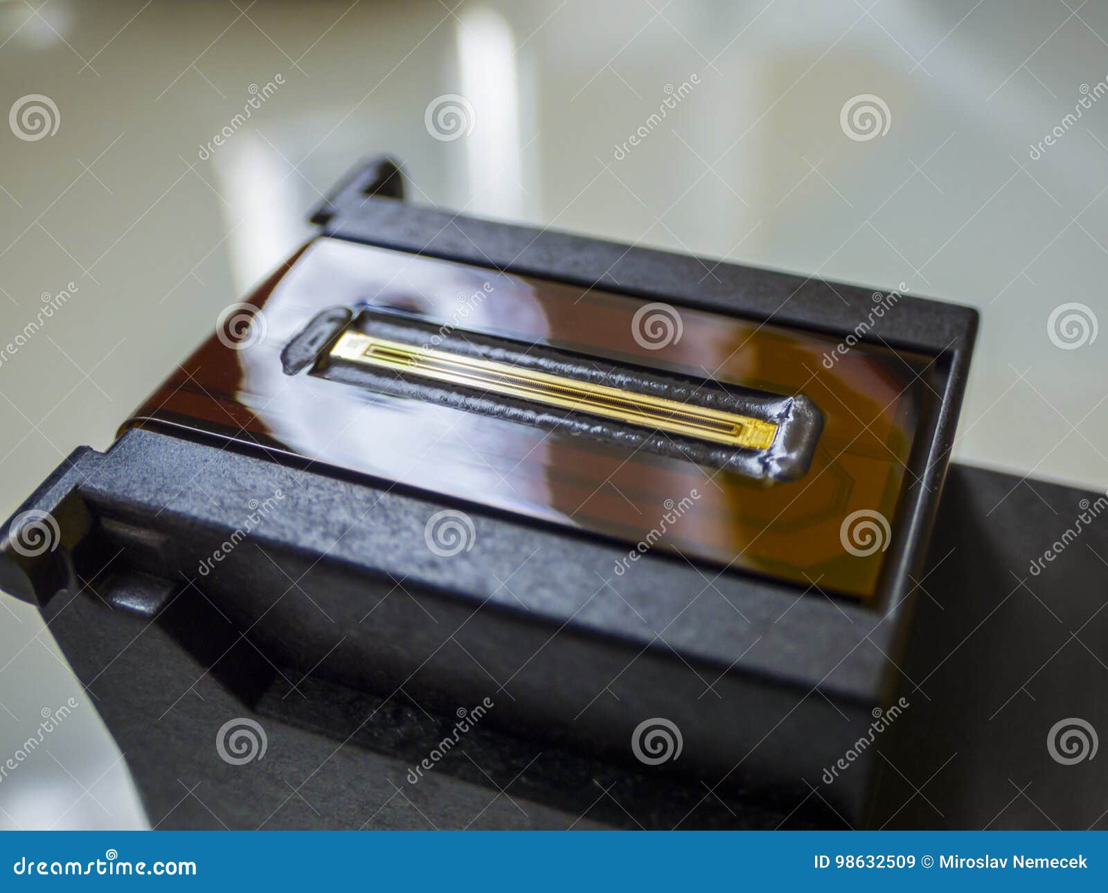 Black Printer Inkjet Head Cartridge Stock Image - Image of cartridge ...
