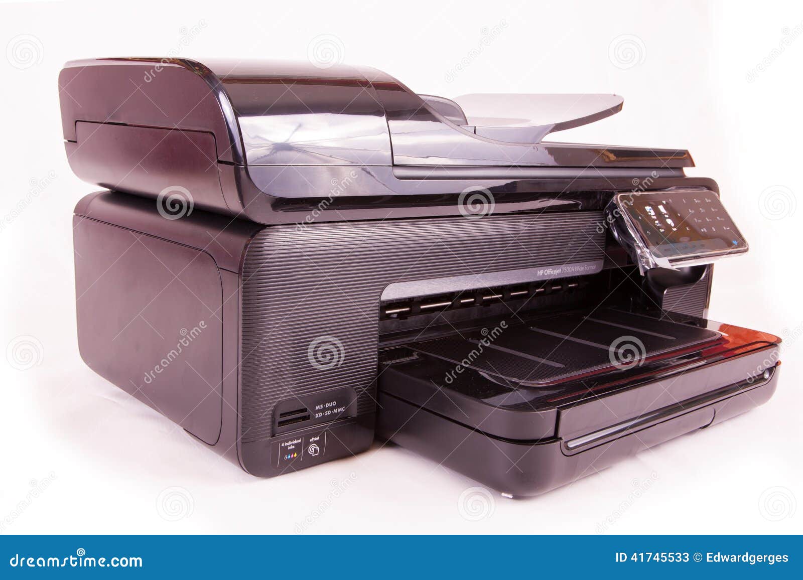 Black printer stock image. Image of modern, media, page - 41745533