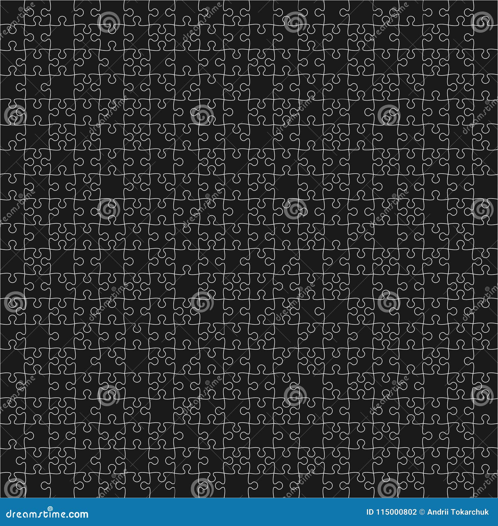 400 Black Puzzles. Vector Illustration. Stock Vector - Illustration of ...