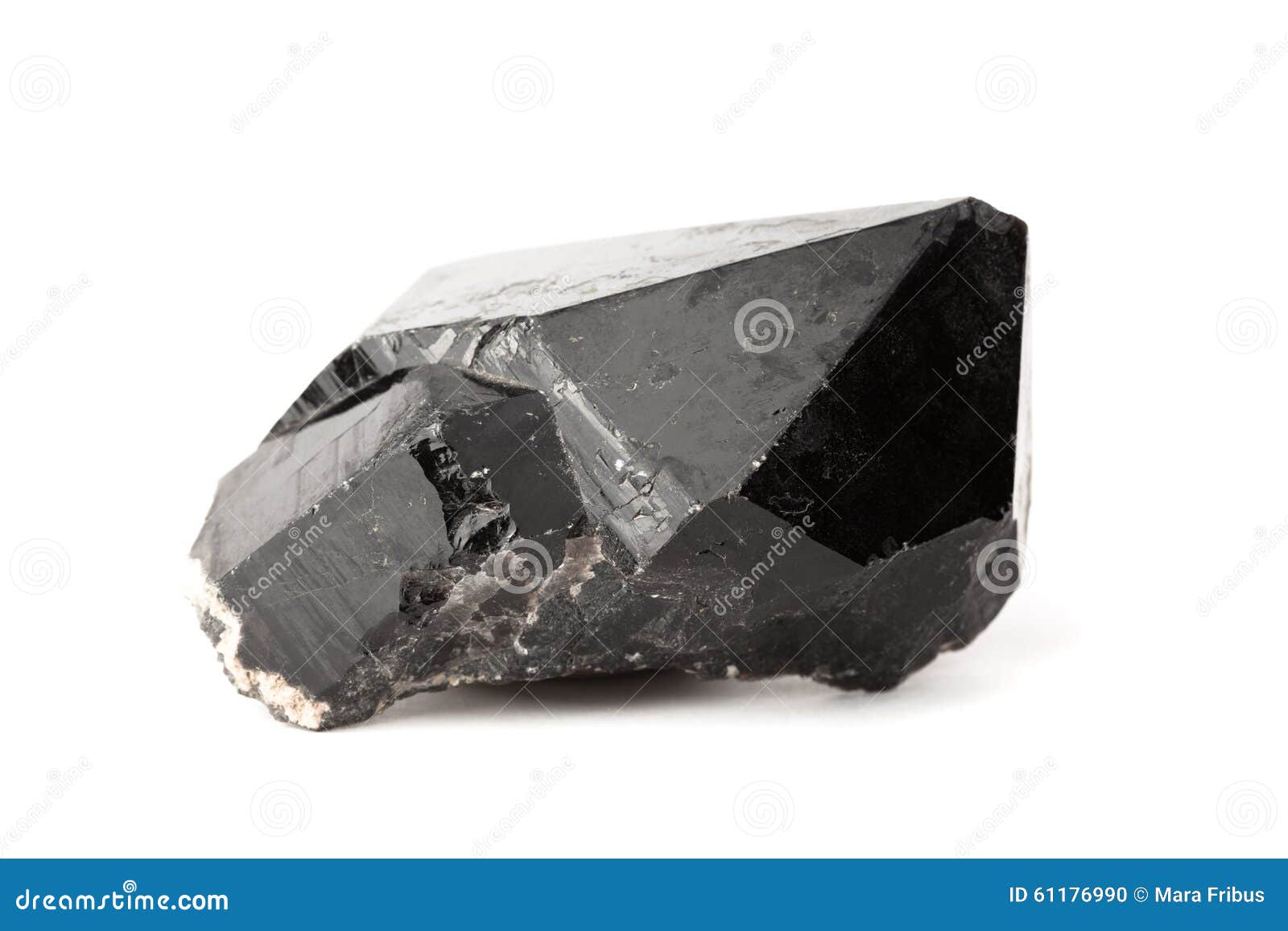 Black quartz crystal stock photo. Image of horizontal - 61176990