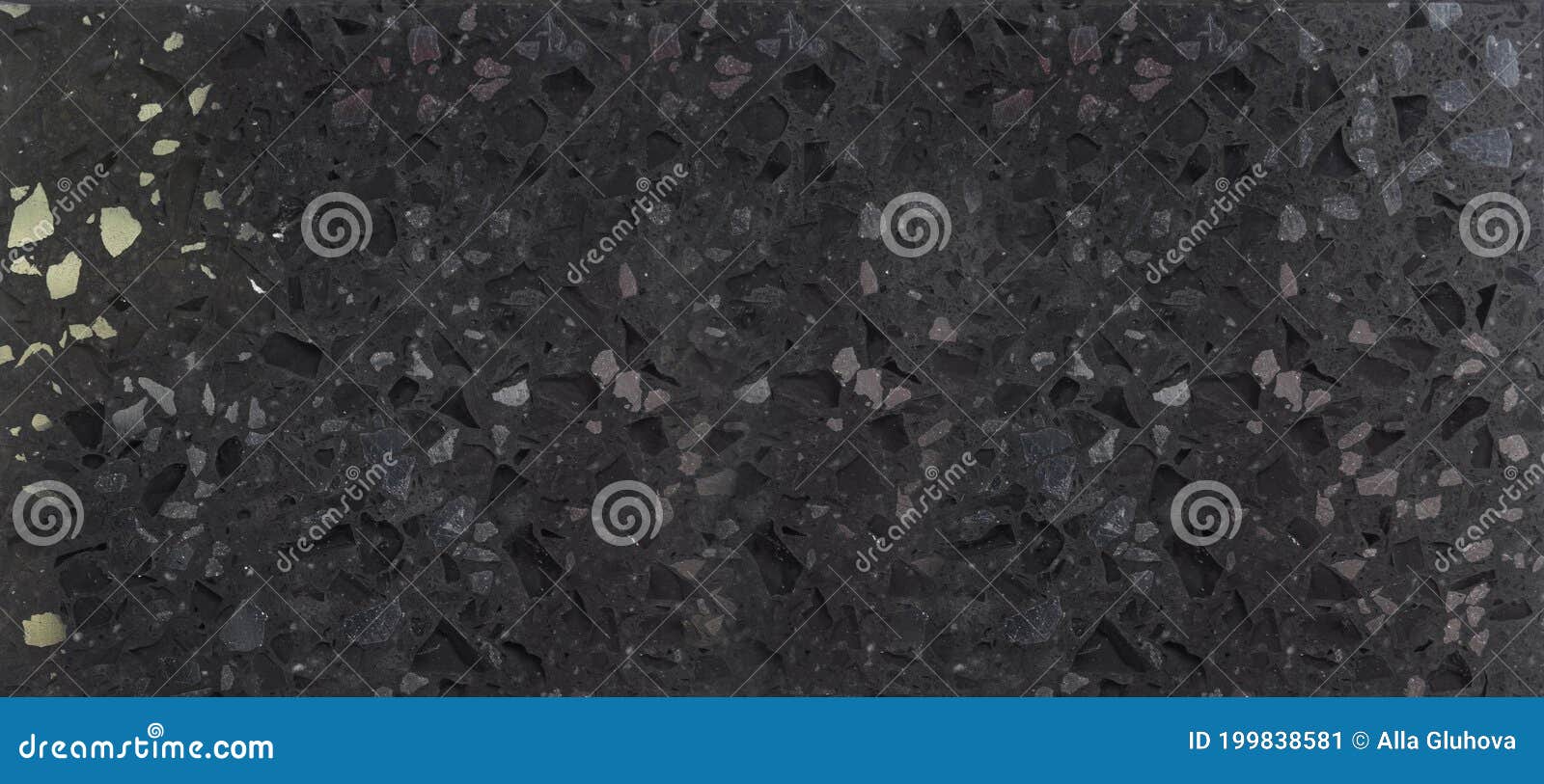 Black Quartz Surface White for Bathroom or Kitchen Countertop. High ...