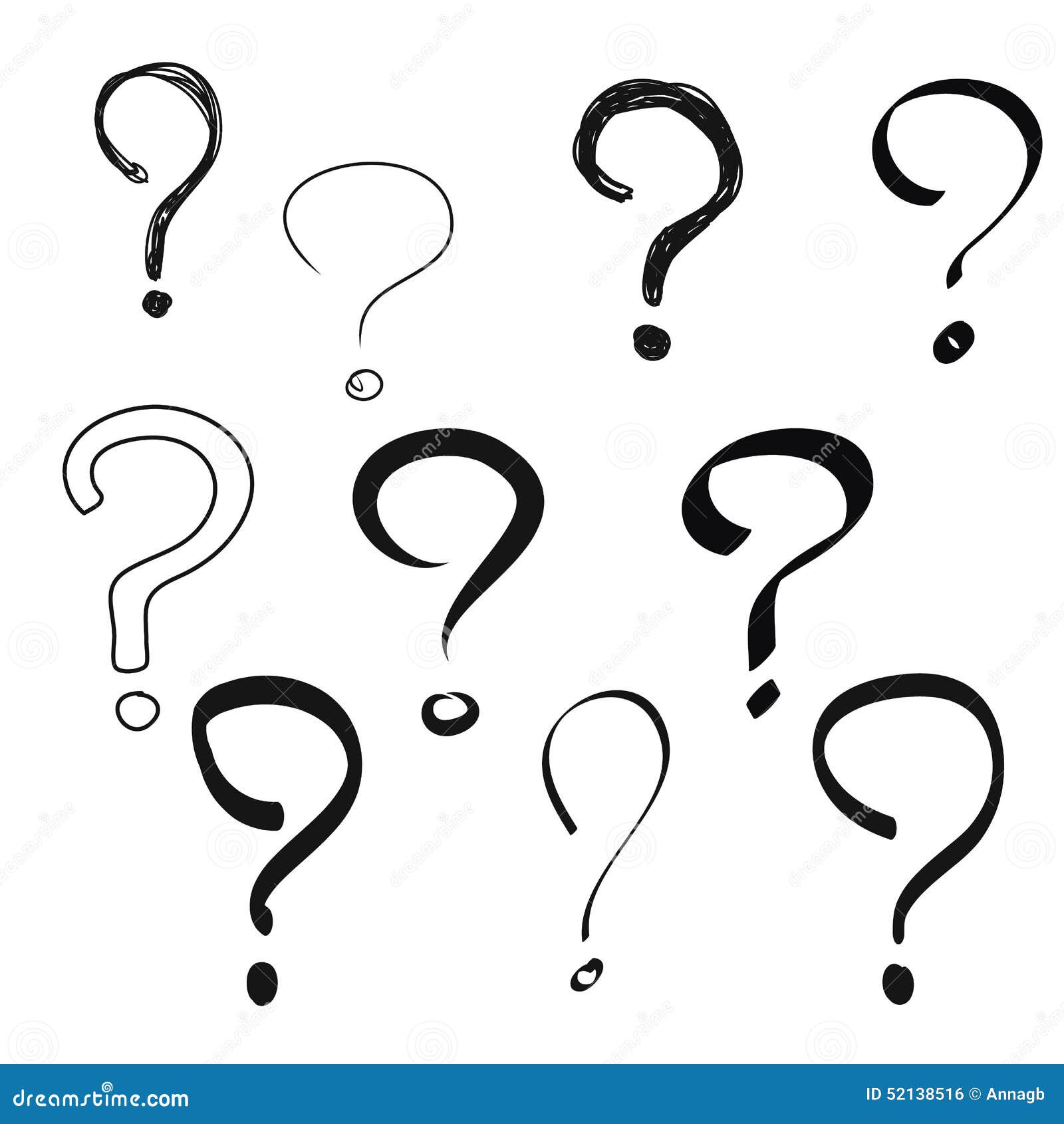 Black Question Marks