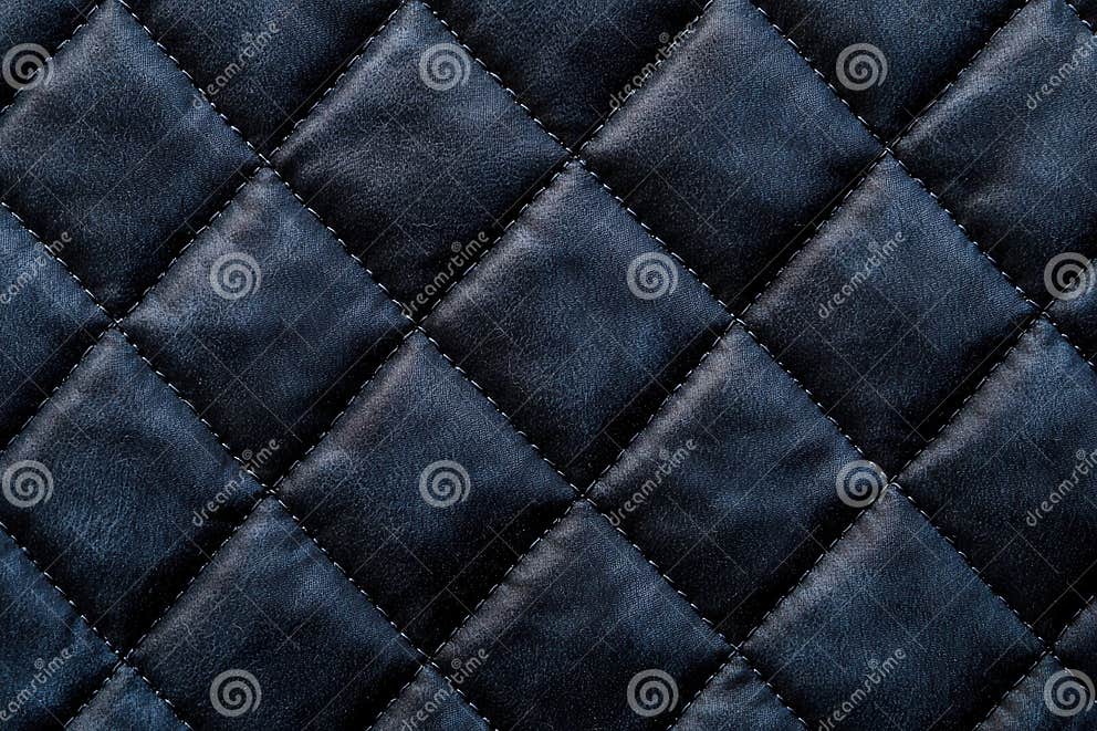 Black Quilted Fabric Texture Background Stock Illustration ...