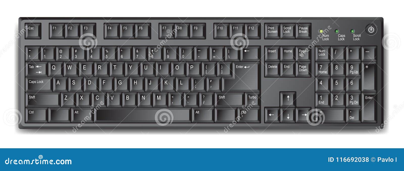 Black Qwerty Keyboard with US English Layout - Stock Vector Stock ... Black Qwerty Keyboard with US English Layout - Stock Vector Stock ...