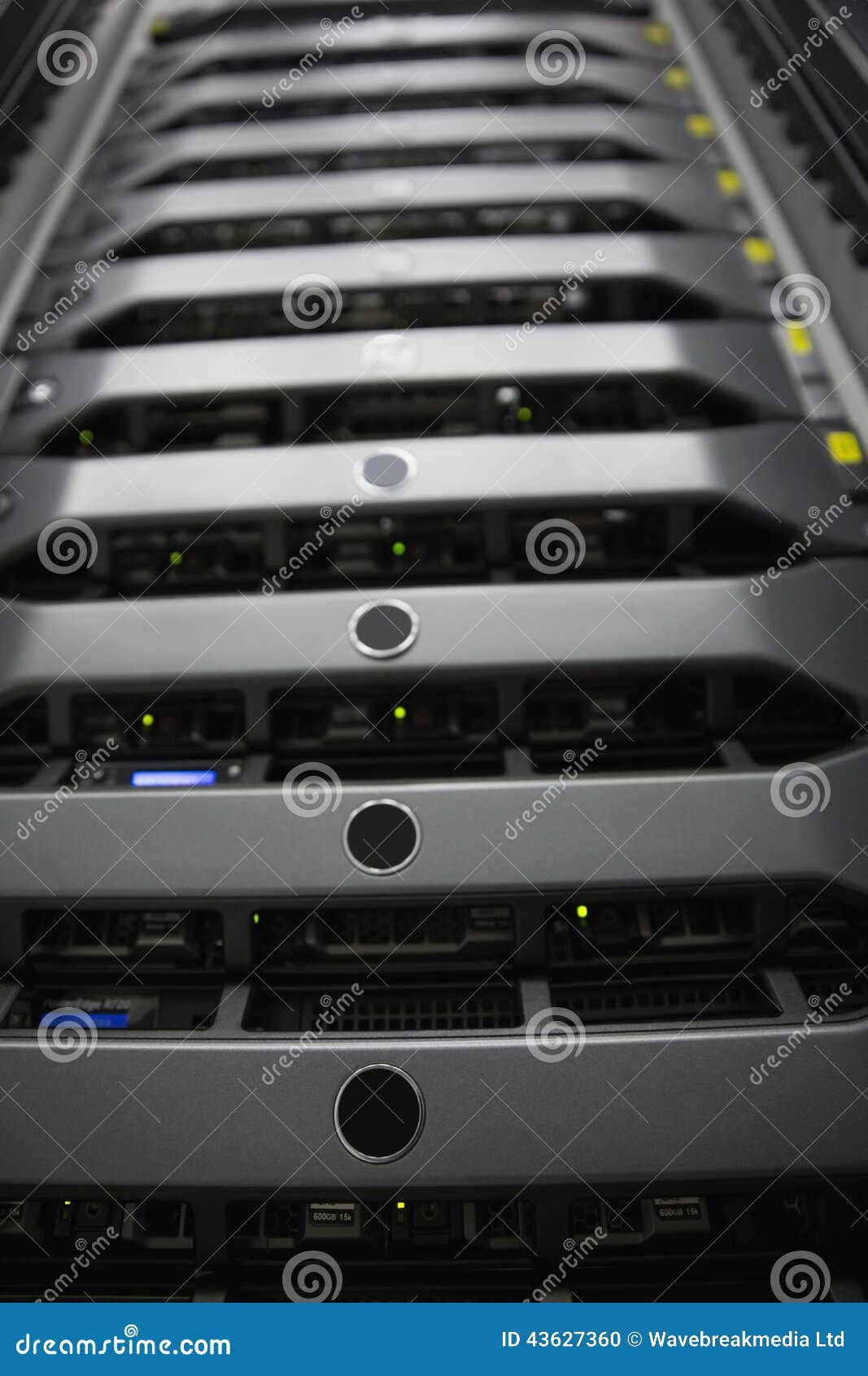 Black Rack Mounted Server Tower Stock Photo - Image of rack, system ...