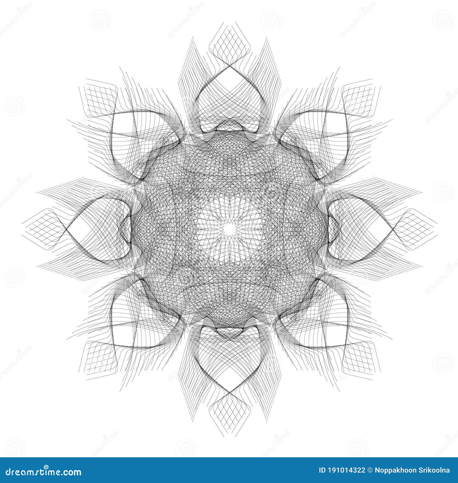 Black Radial Line Pattern Blend Abstract Logo Design Art by Vector ...