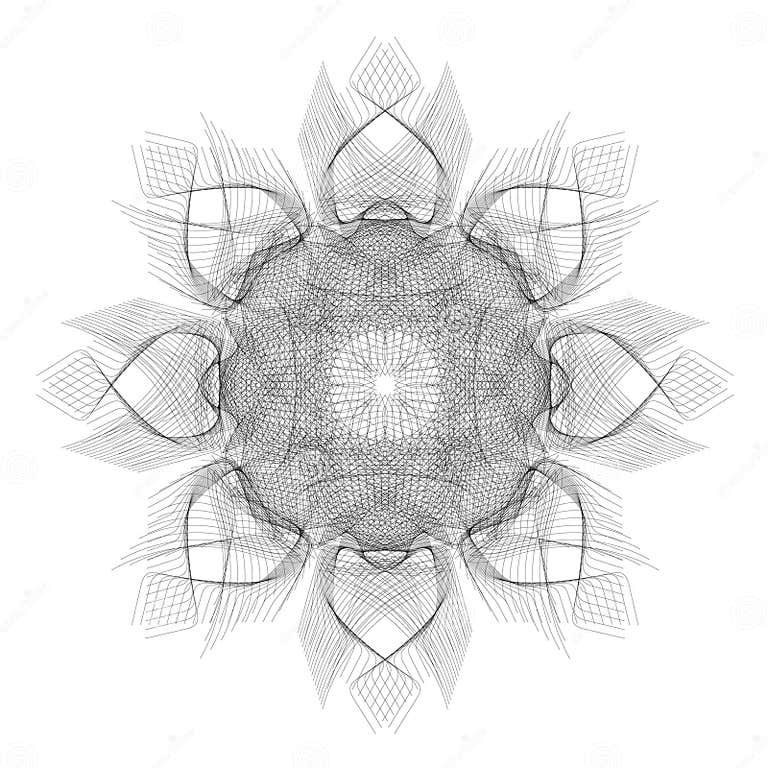 Black Radial Line Pattern Blend Abstract Logo Design Art by Vector ...