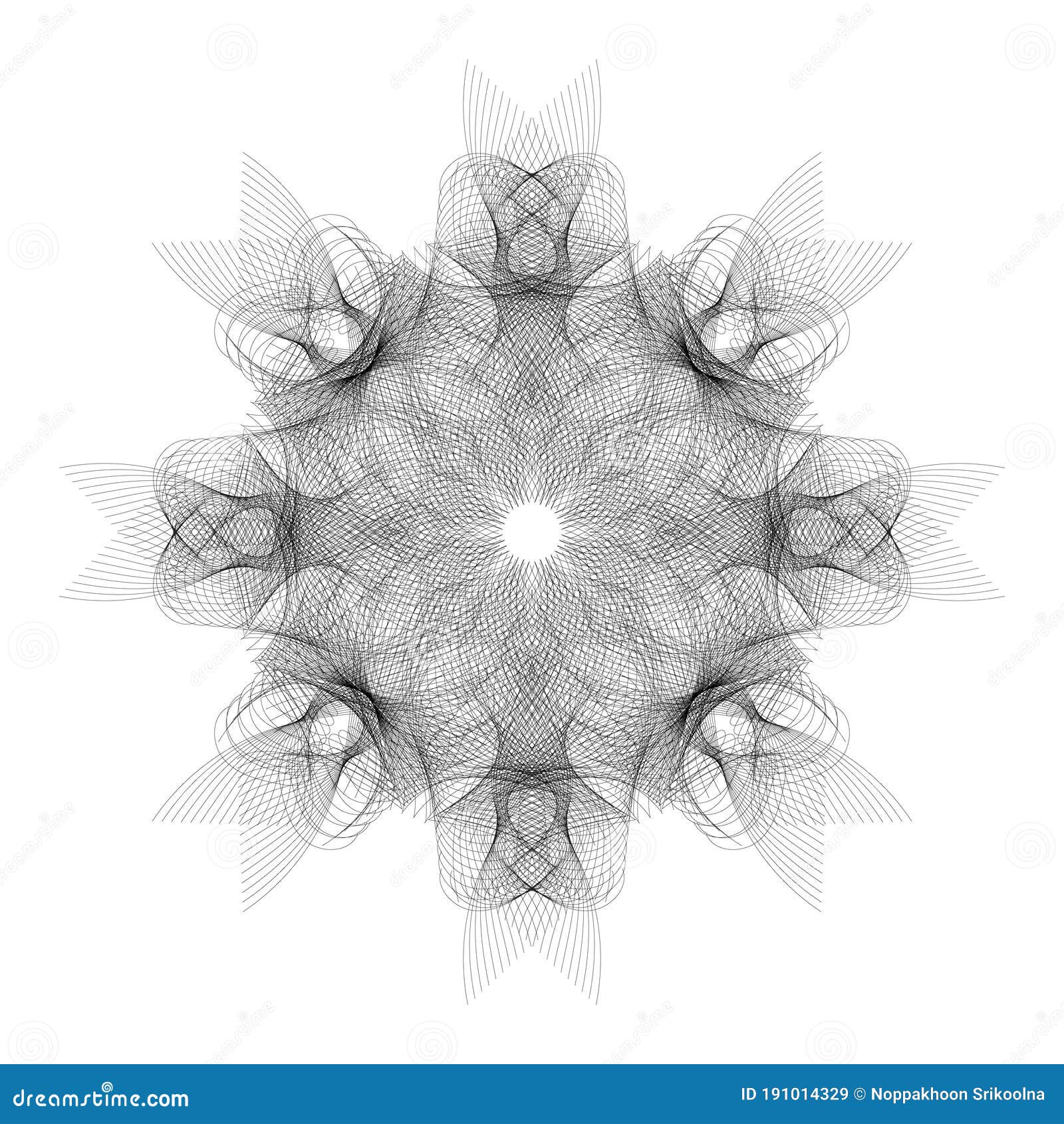 Black Radial Line Pattern Blend Abstract Logo Design Art by Vector ...