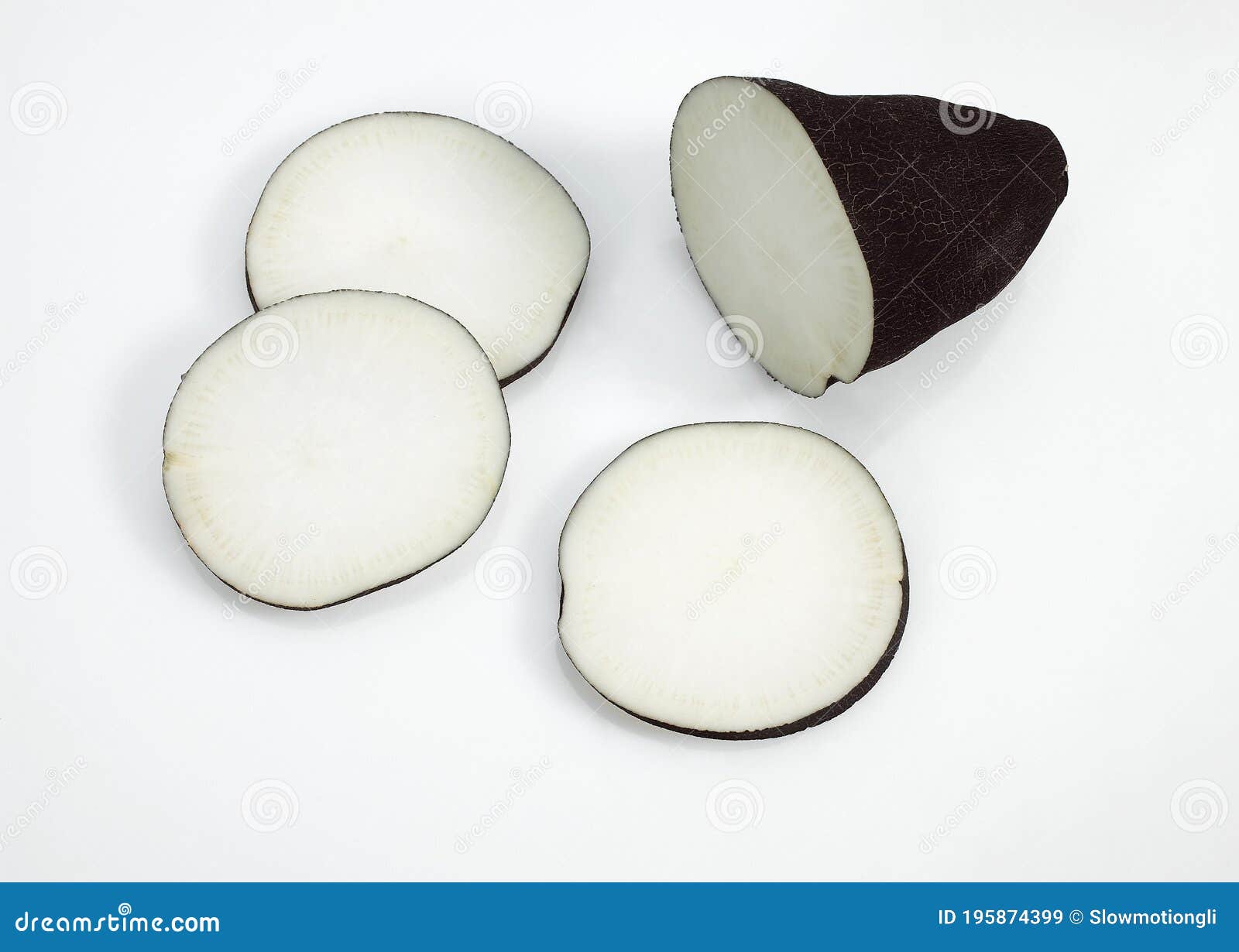 Black Radish, Raphanus Sativus Niger, Vegetable Against White ...