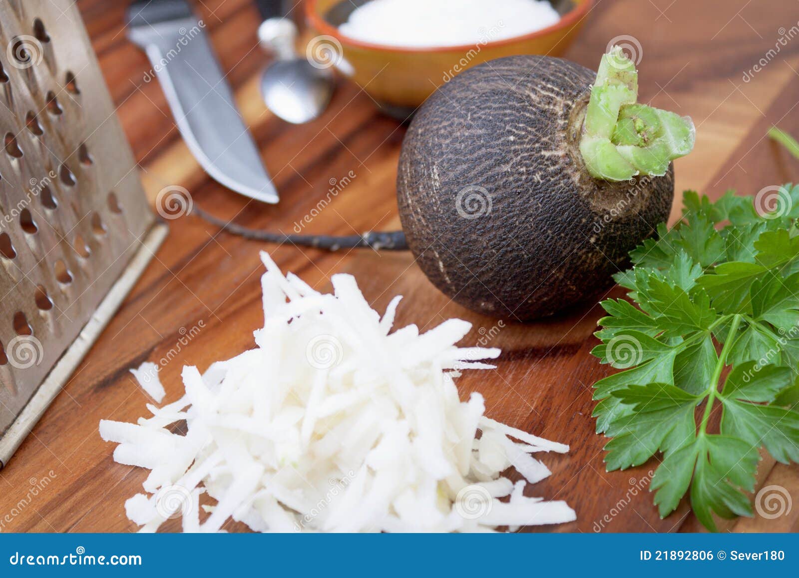 Black Radish Rub on a Small Grater Stock Photo - Image of grass ...