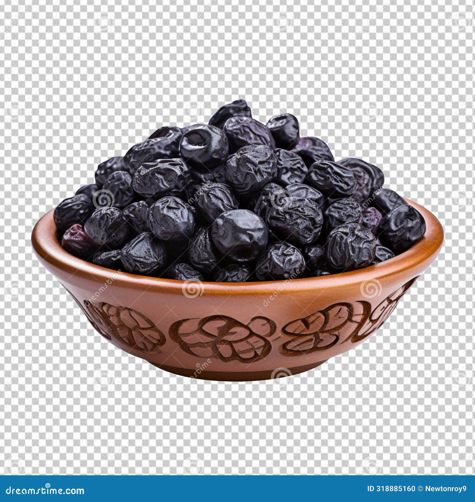 Black Raisin Isolated On Transparent Background Stock Photography ...