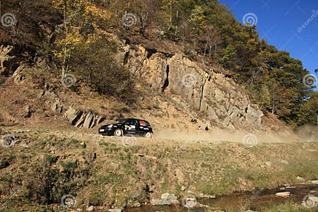 Black Rally Car editorial stock image. Image of dust - 27241829