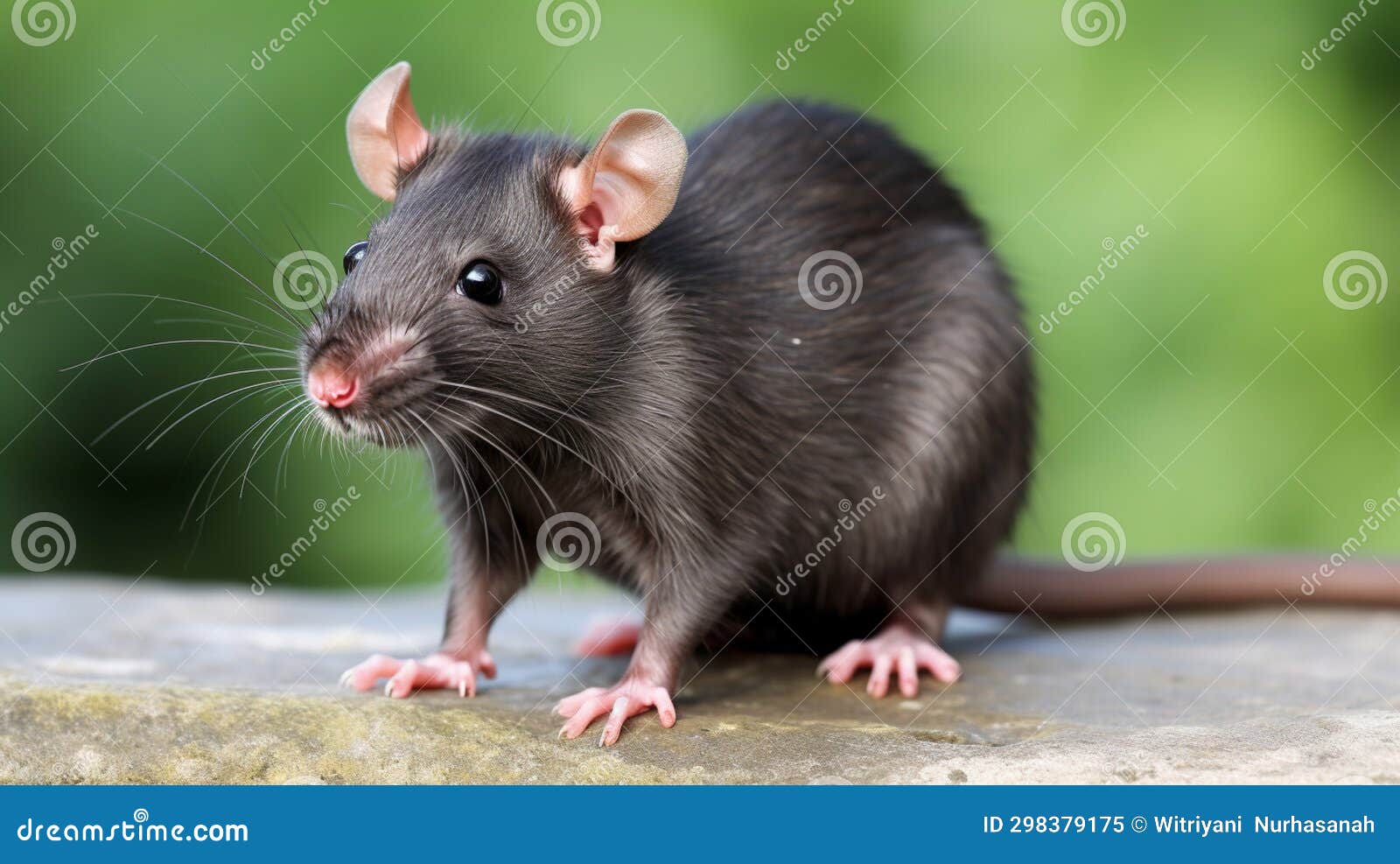 Black Rat, Rattus Rattus, In Front Of White Background. Generative Ai ...