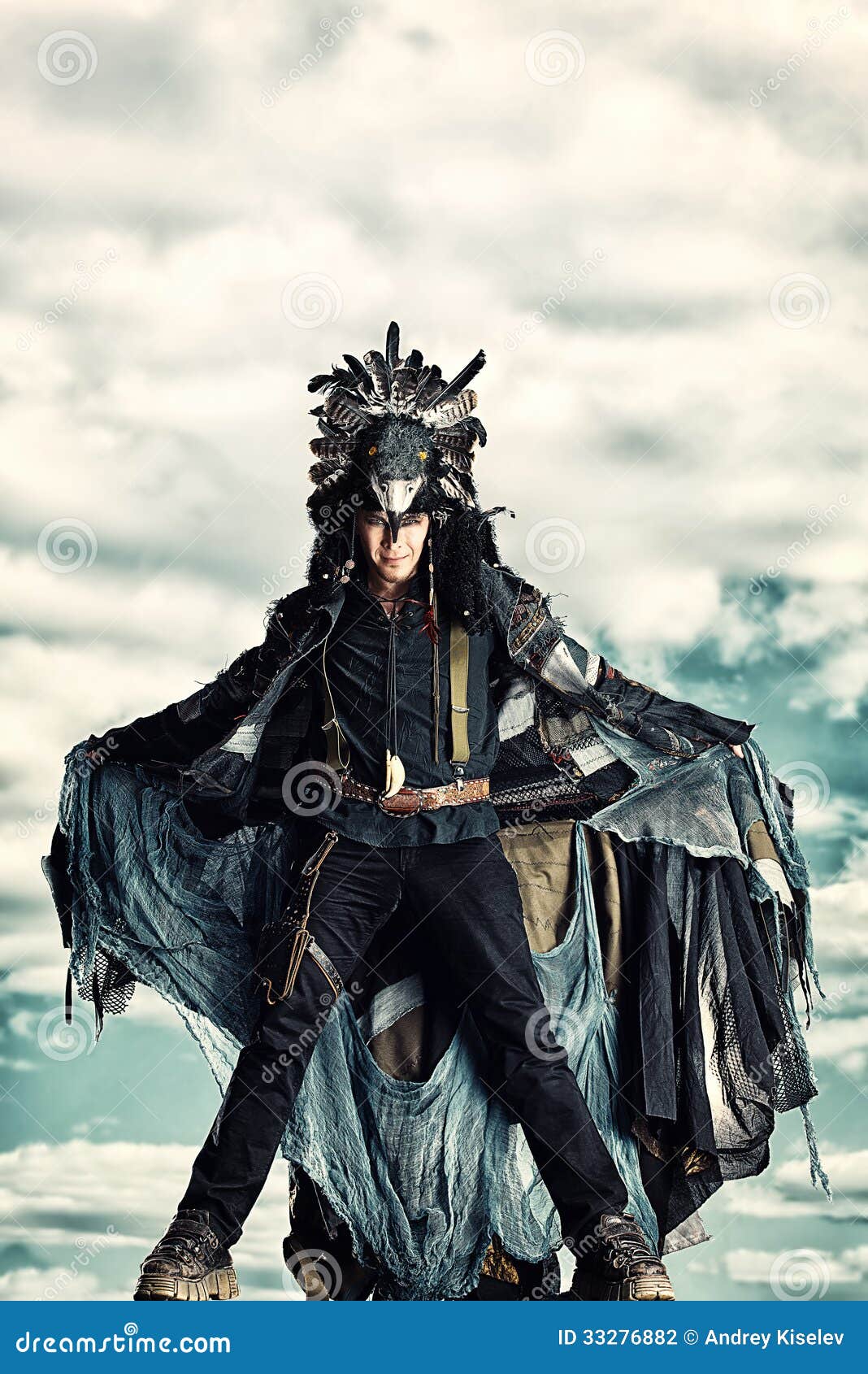 Black raven stock photo. Image of carnival, animal, folklore - 33276882