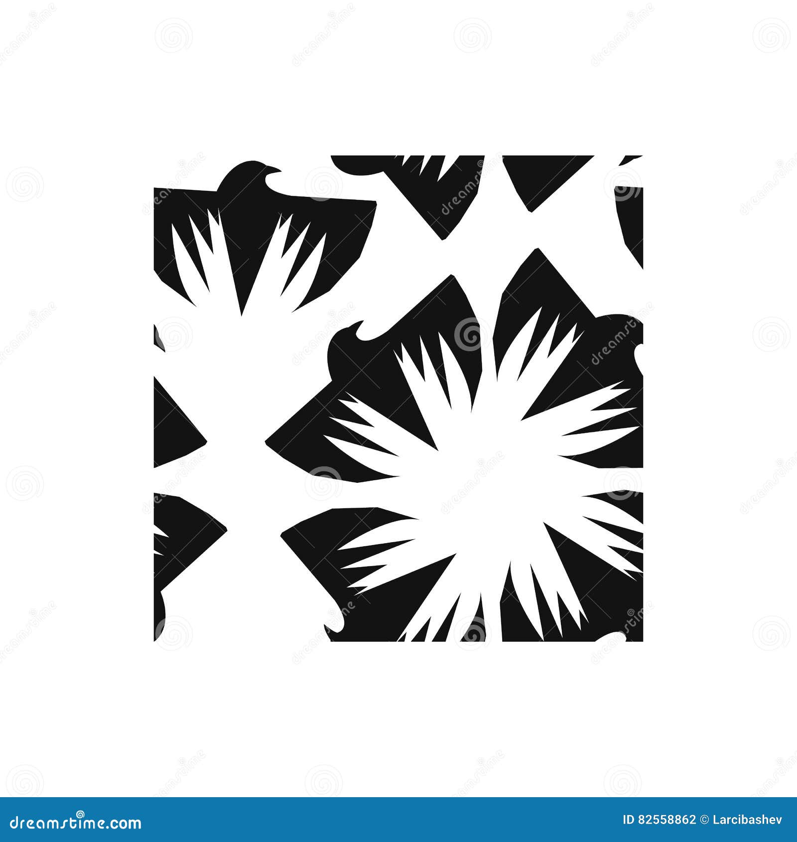 Black raven seamless stock vector. Illustration of dark - 82558862