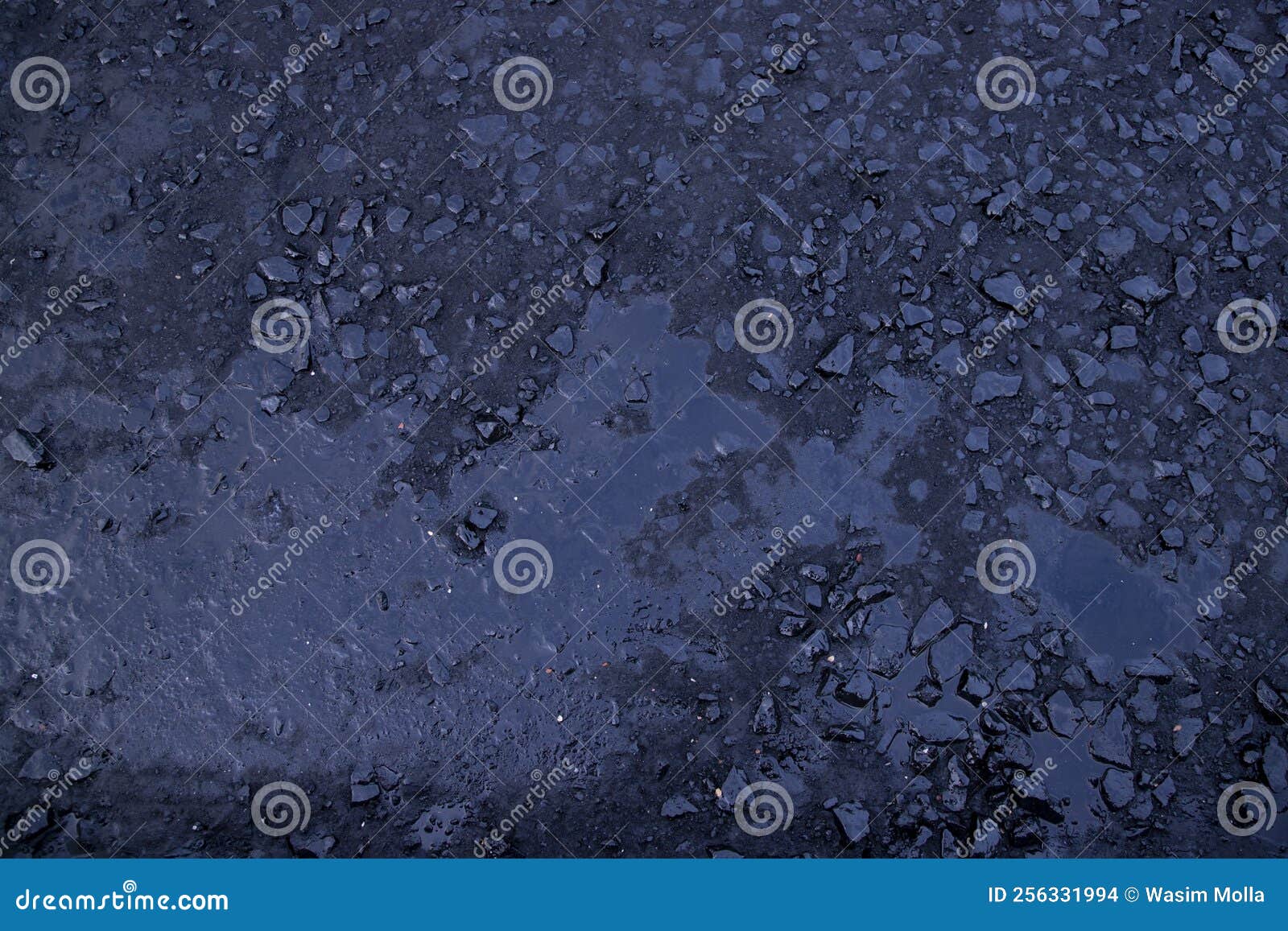 Black Raw Bitumen Mosaic Road Stone Texture Background Stock Photo ...