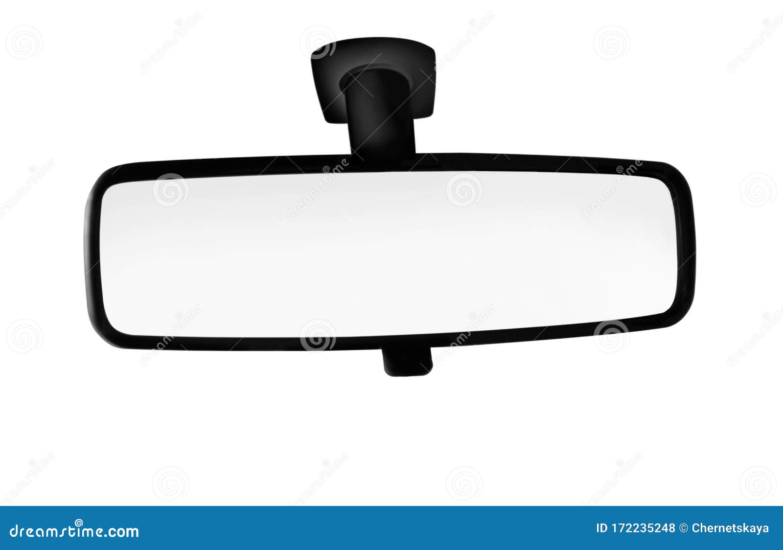 Black Rear View Mirror on White Background Stock Photo - Image of ...
