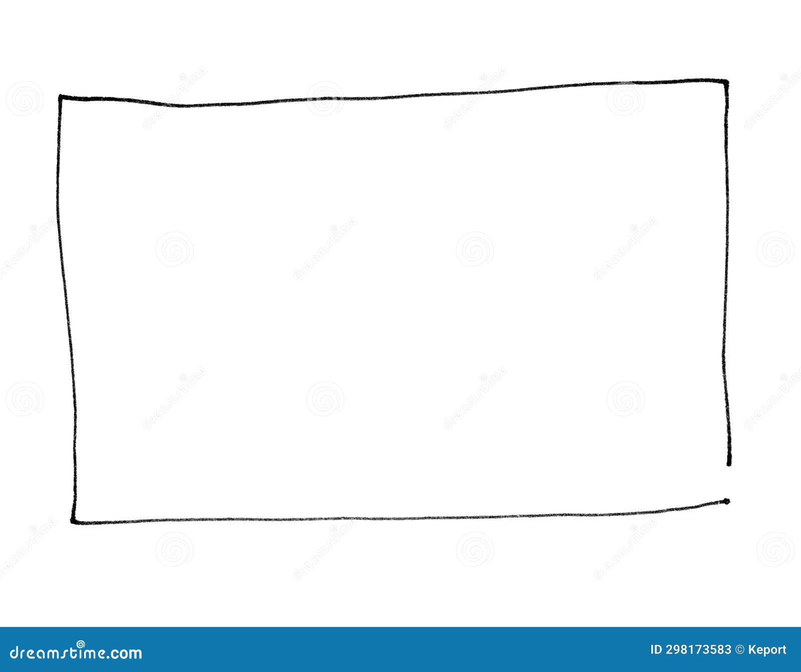 Black Rectangle with Thin Frame Stock Illustration - Illustration of ...