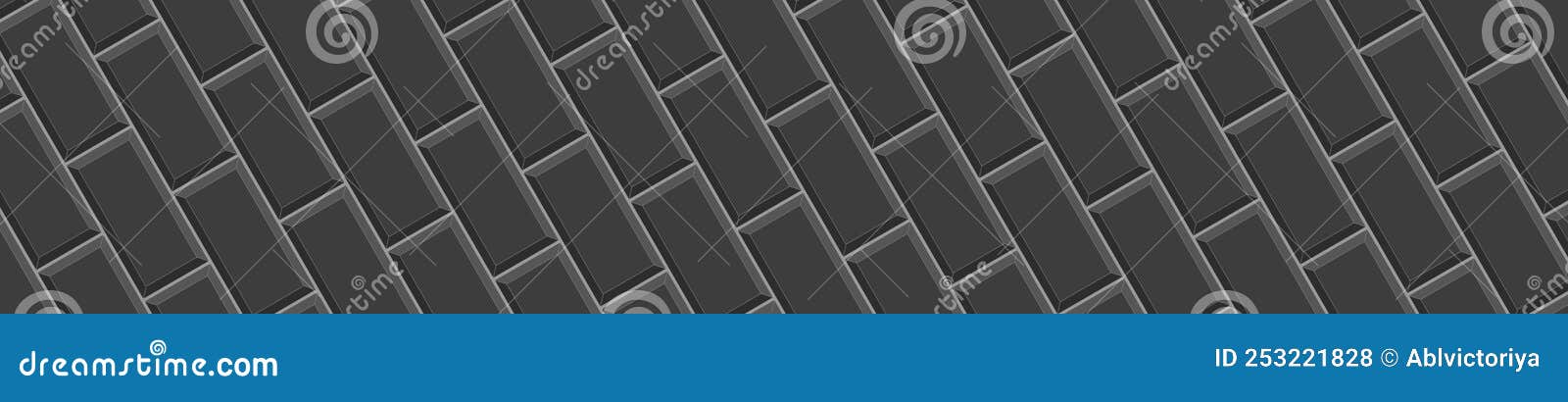 Black Rectangle Tile Diagonal Arrangement. Ceramic Kitchen Backsplash ...