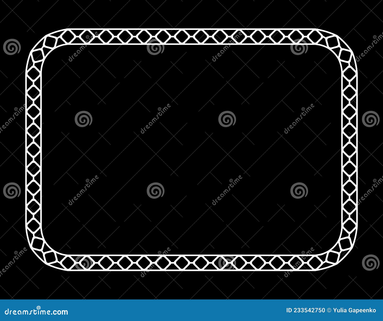 Black Rectangular Frame. A4 Format. Vector Illustration. EPS10 Stock ...
