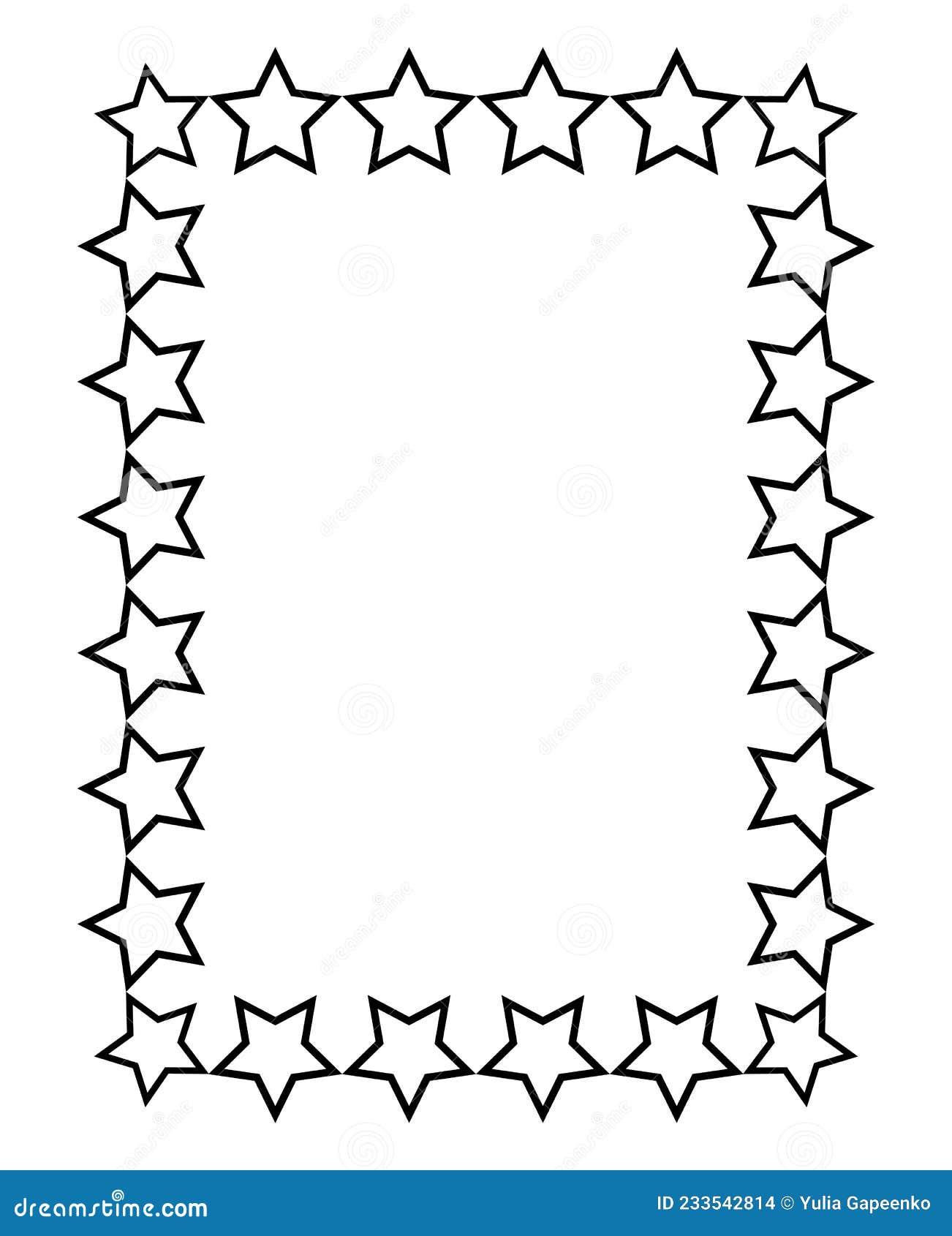 Black Rectangular Frame. A4 Format. Vector Illustration. EPS10 Stock ...
