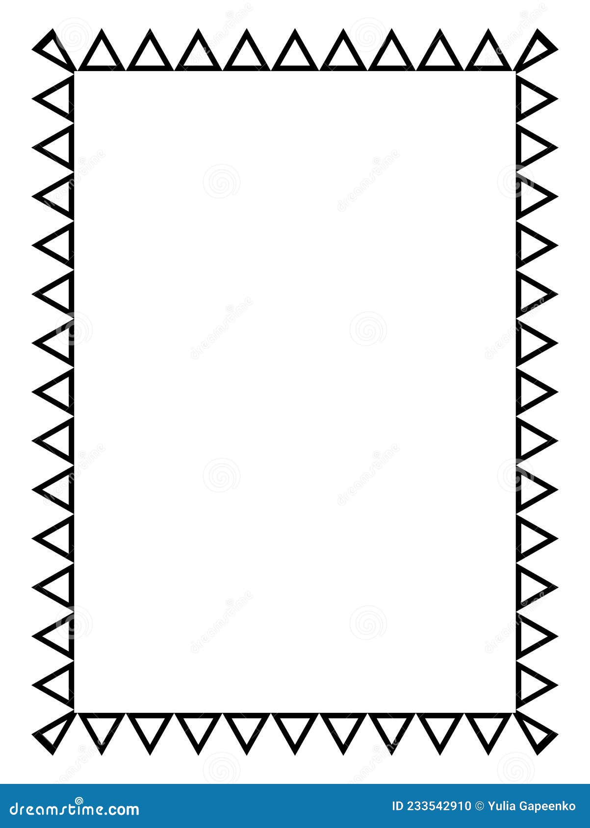 Black Rectangular Frame. A4 Format. Vector Illustration. EPS10 Stock ...