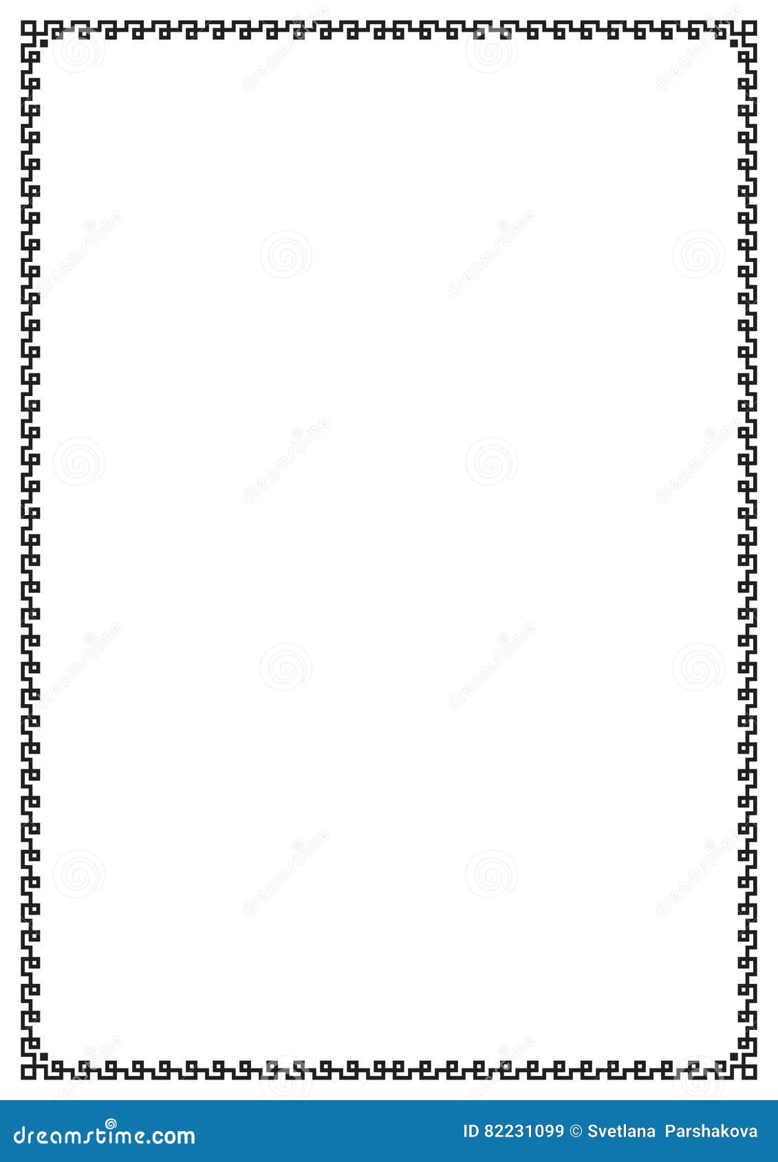 Two Black Rectangular Narrow Frameworks With Lily Petals Cartoon Vector ...