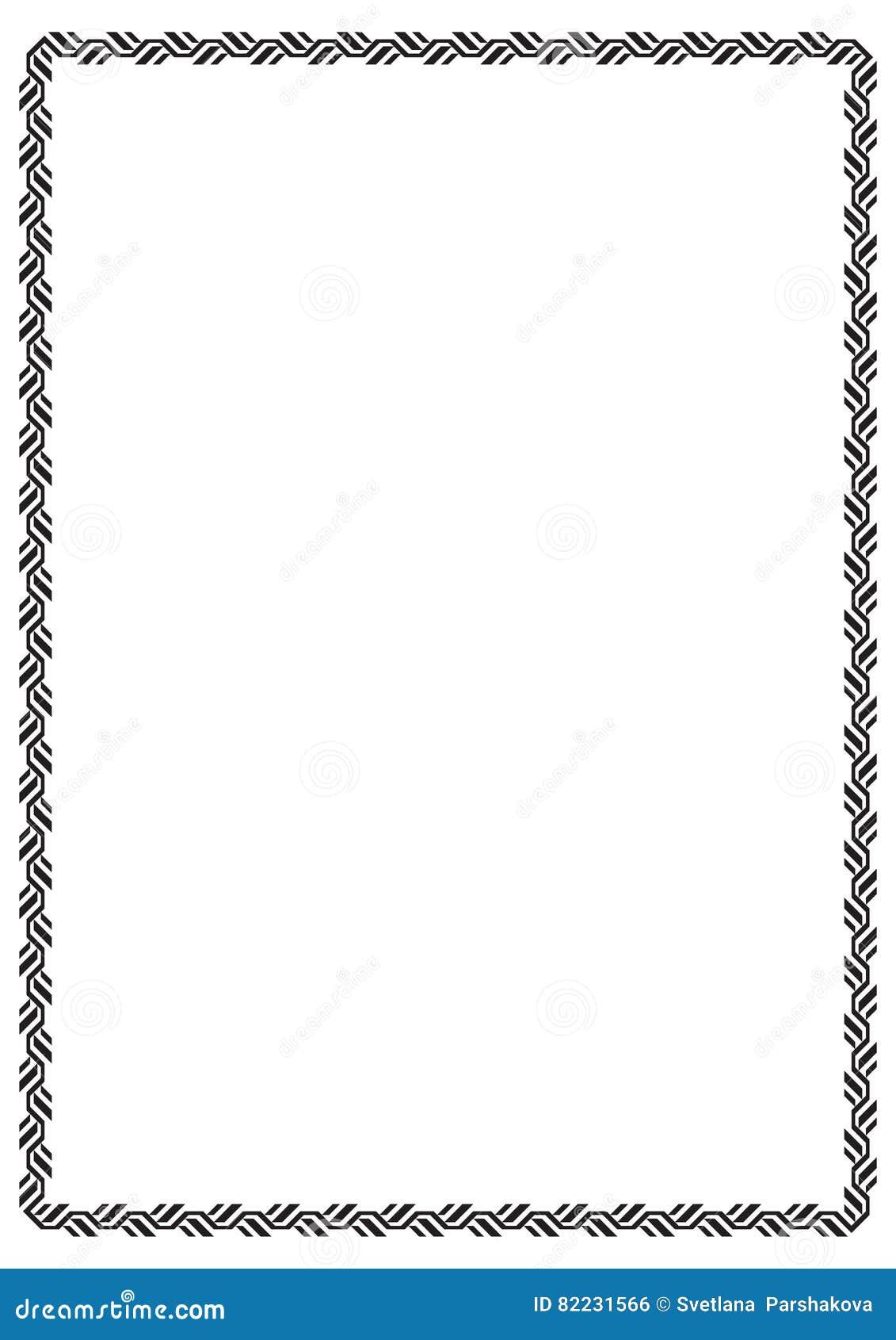 Black rectangular frame. stock vector. Illustration of point - 82231566