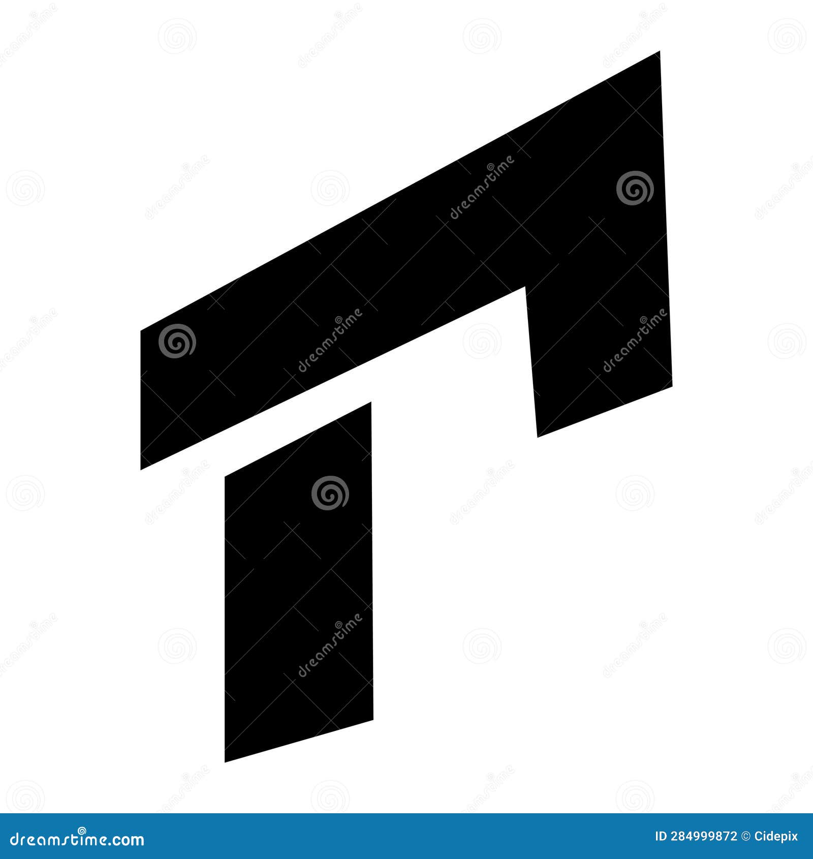 Black Rectangular Letter R Icon Stock Vector - Illustration of template ...