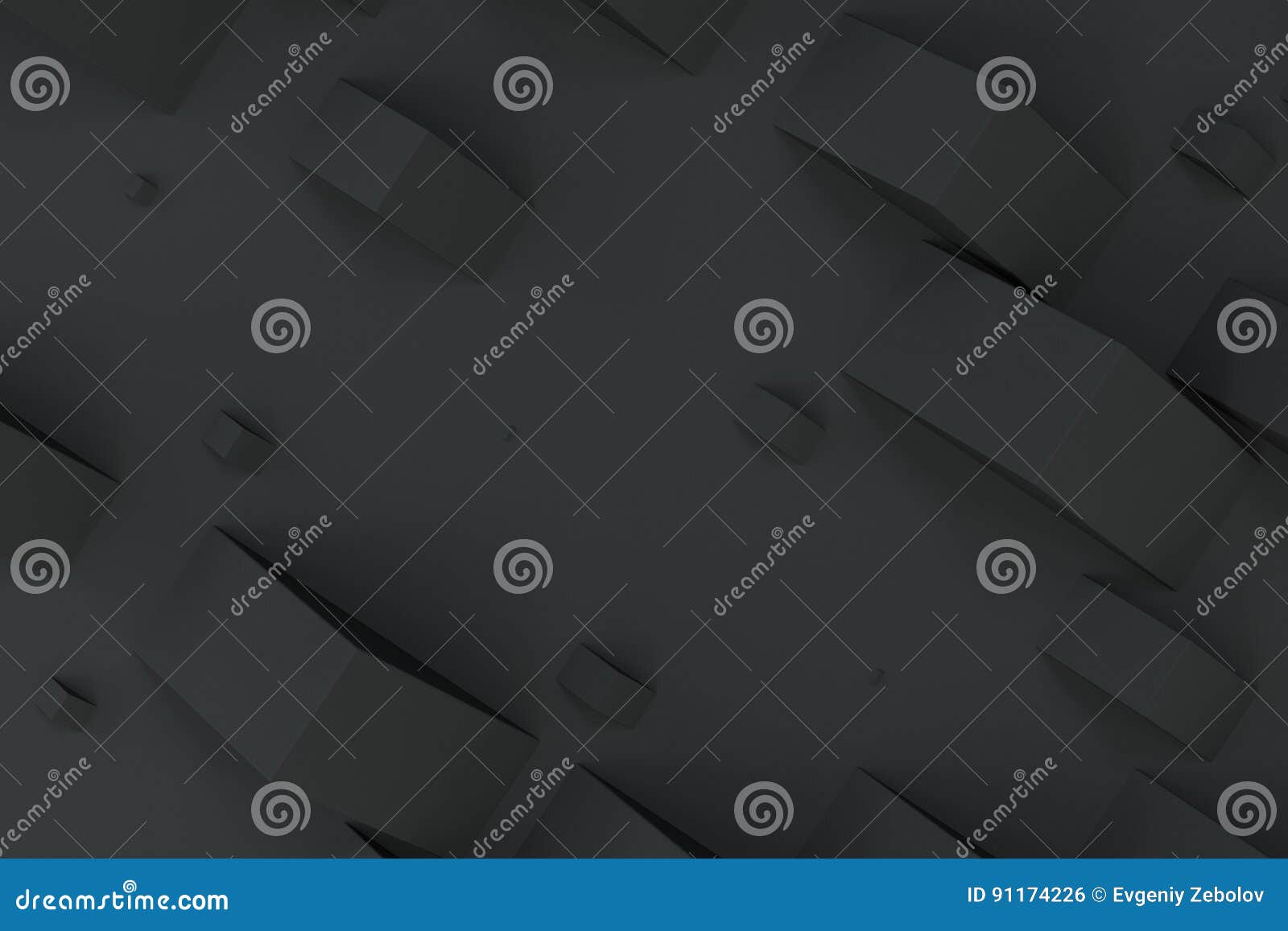 Black Rectangular Shapes of Random Size on Black Background Stock ...