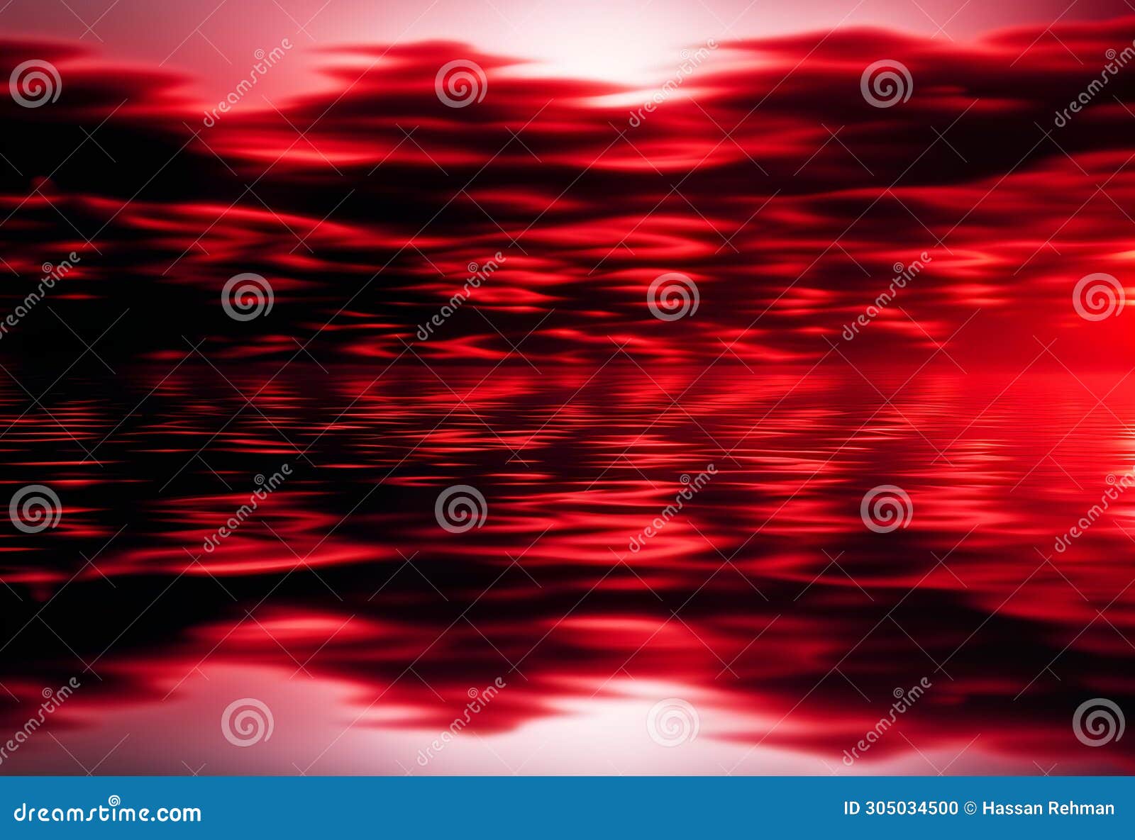 Black Red Abstract Background. Reflection of Light in Calm Water Stock ...