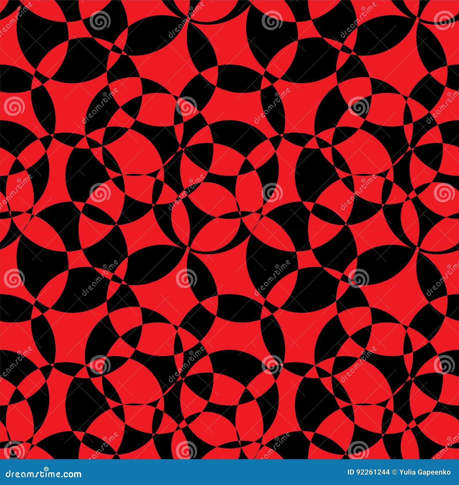 Black and Red Abstract Background Seamless Pattern. Vector Illus Stock ...