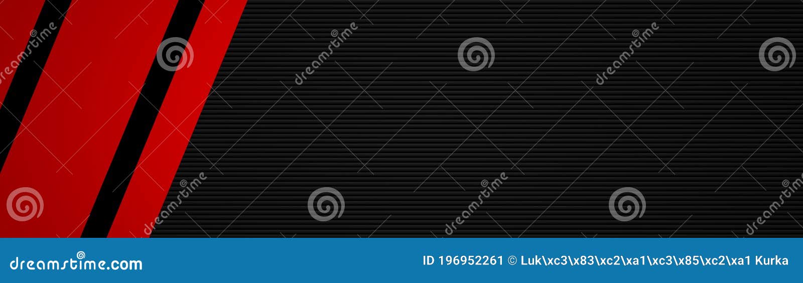 Black and Red Abstract Vector Header with Place for Your Text Stock ...