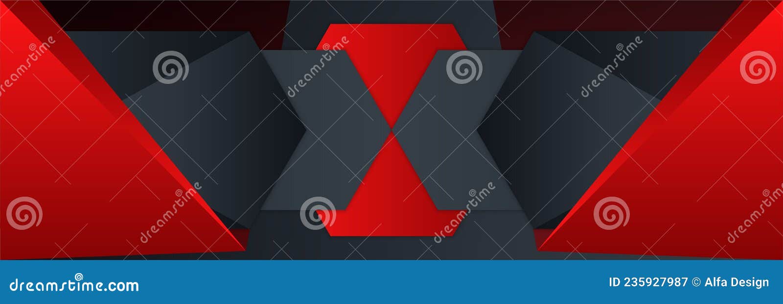 Black and Red Banner Background. Vector Abstract Graphic Design Banner ...