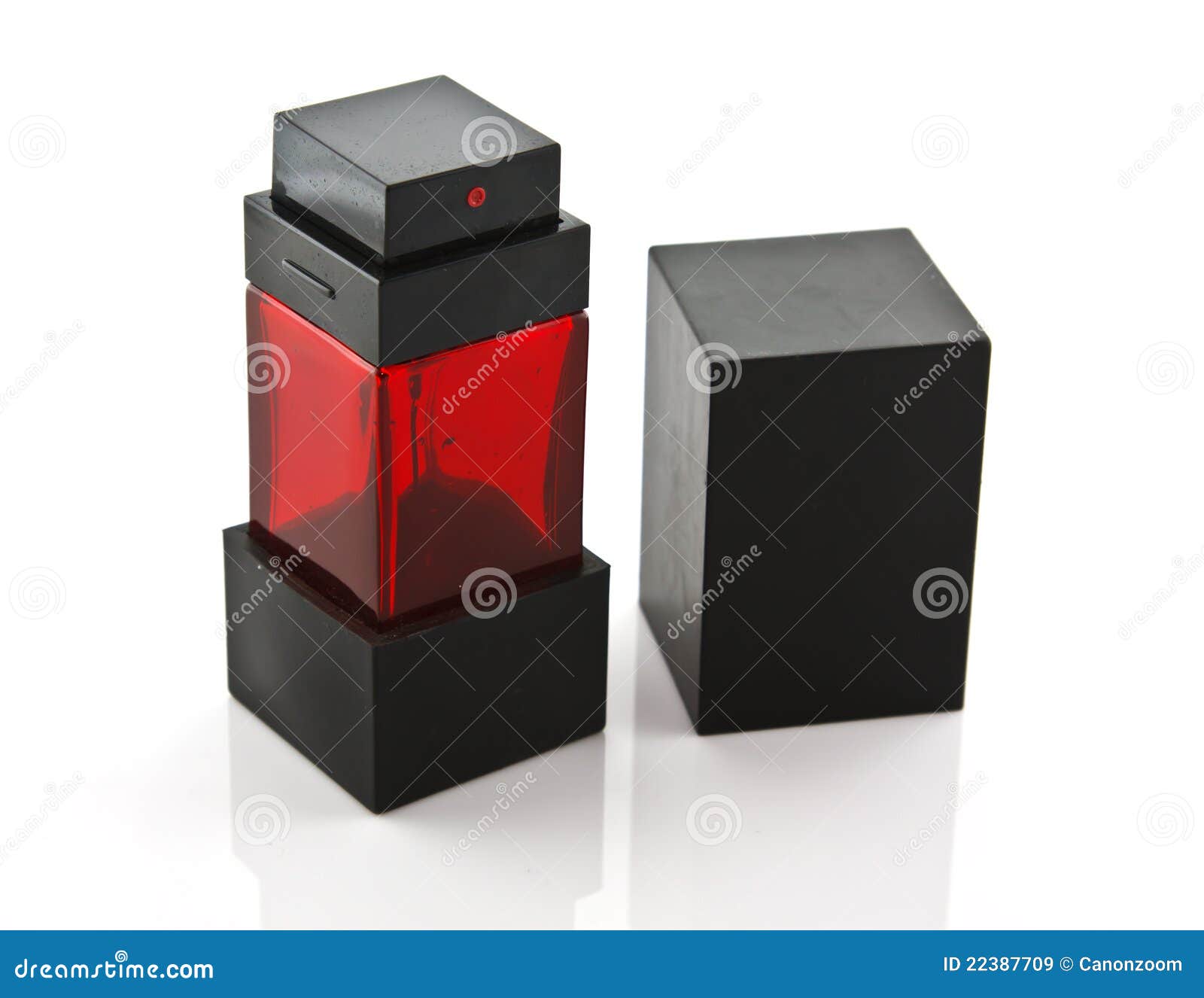 Black and Red Box on White Isolated Stock Image - Image of paper, color ...