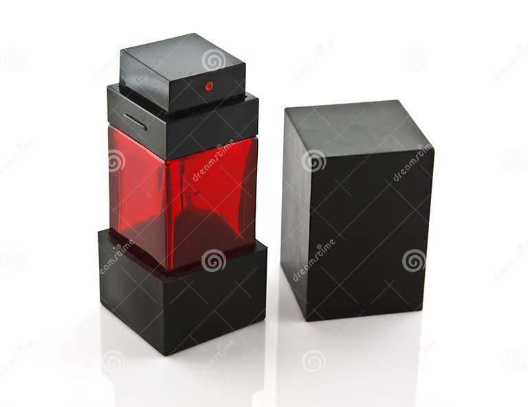 Black and Red Box on White Isolated Stock Image - Image of paper, color ...