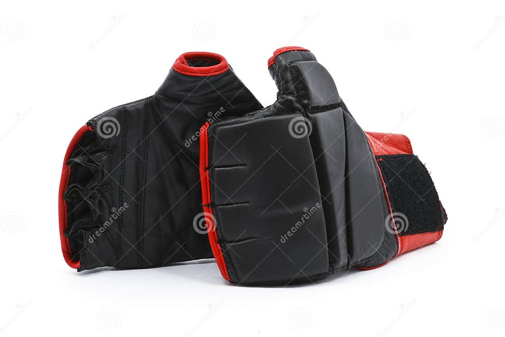 Black and Red Boxing Gloves Stock Image - Image of boxing, blow: 18499403