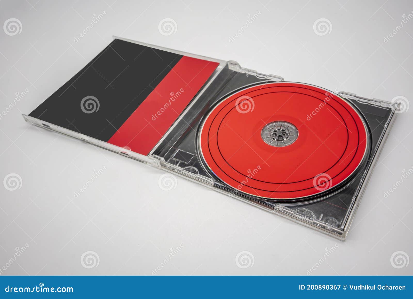 Black and red CD stock image. Image of record, disk - 200890367