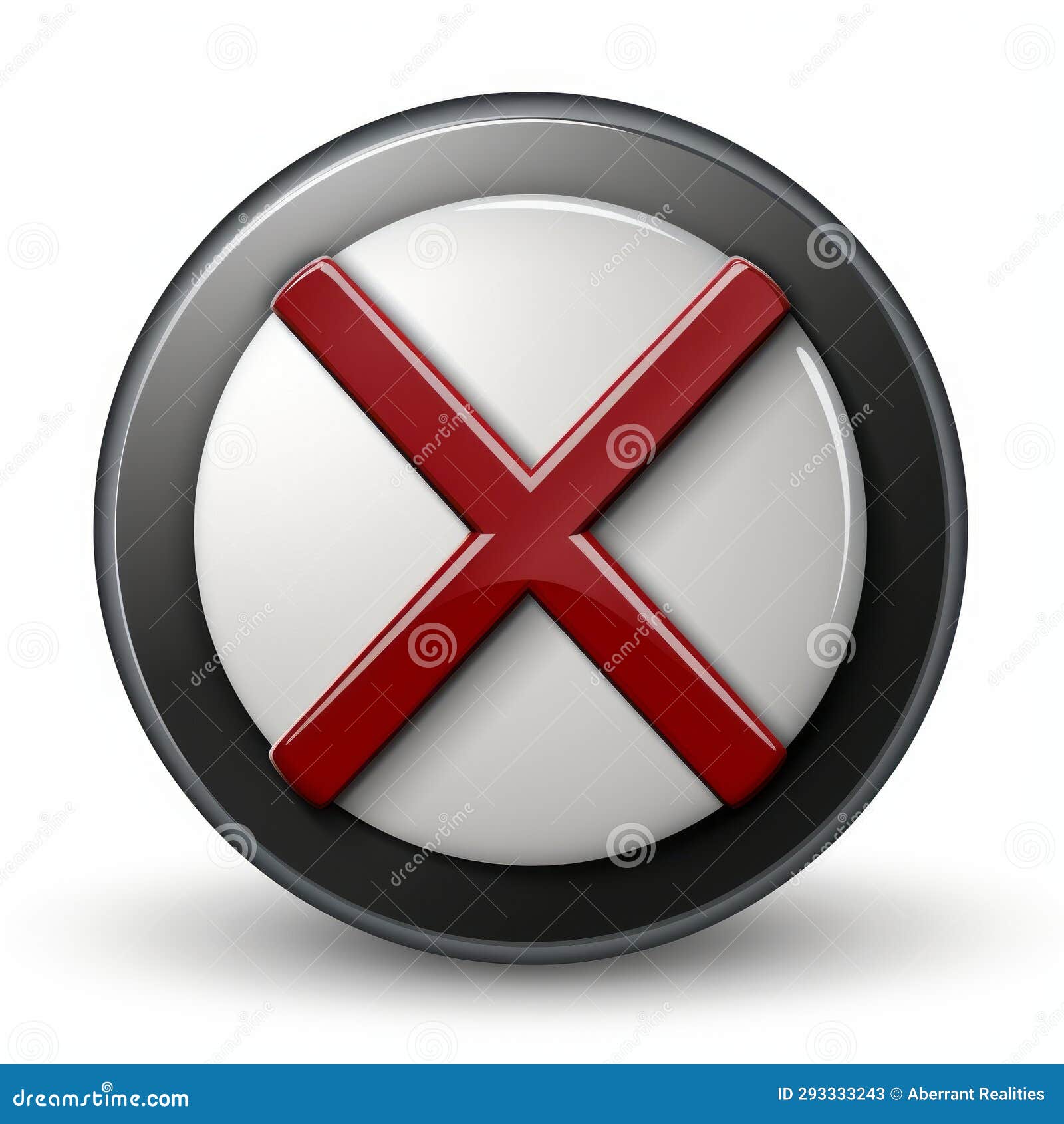 A Black and Red Cross Icon on a White Background Stock Illustration ...