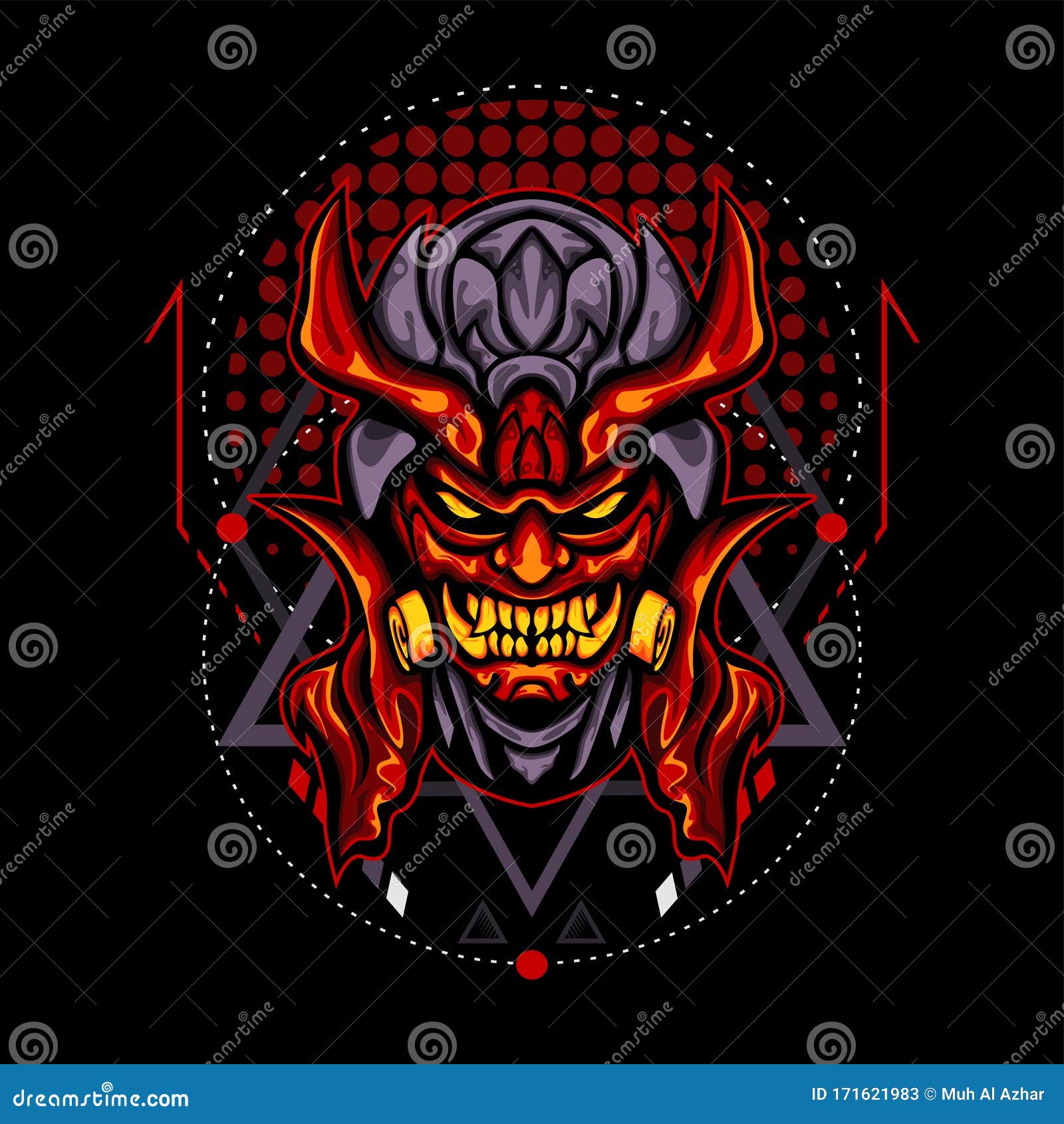 Toxic Mask Royalty-Free Cartoon | CartoonDealer.com #1826261