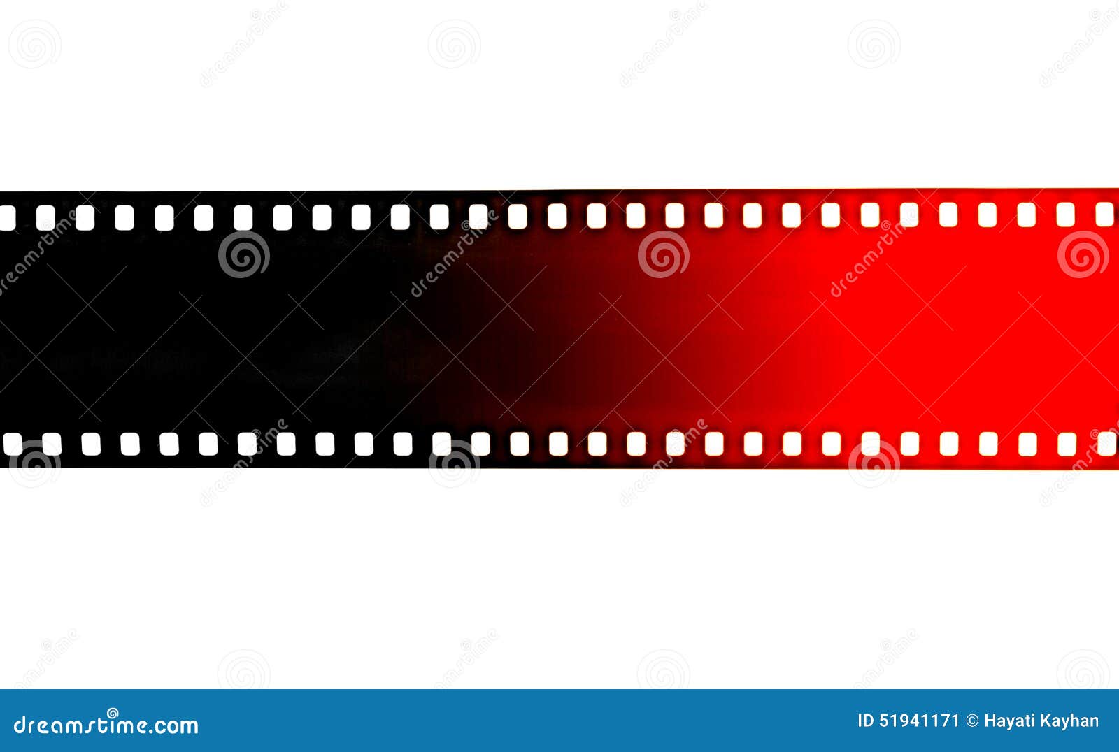 Black and Red Film Strip on White Background Stock Image - Image of ...