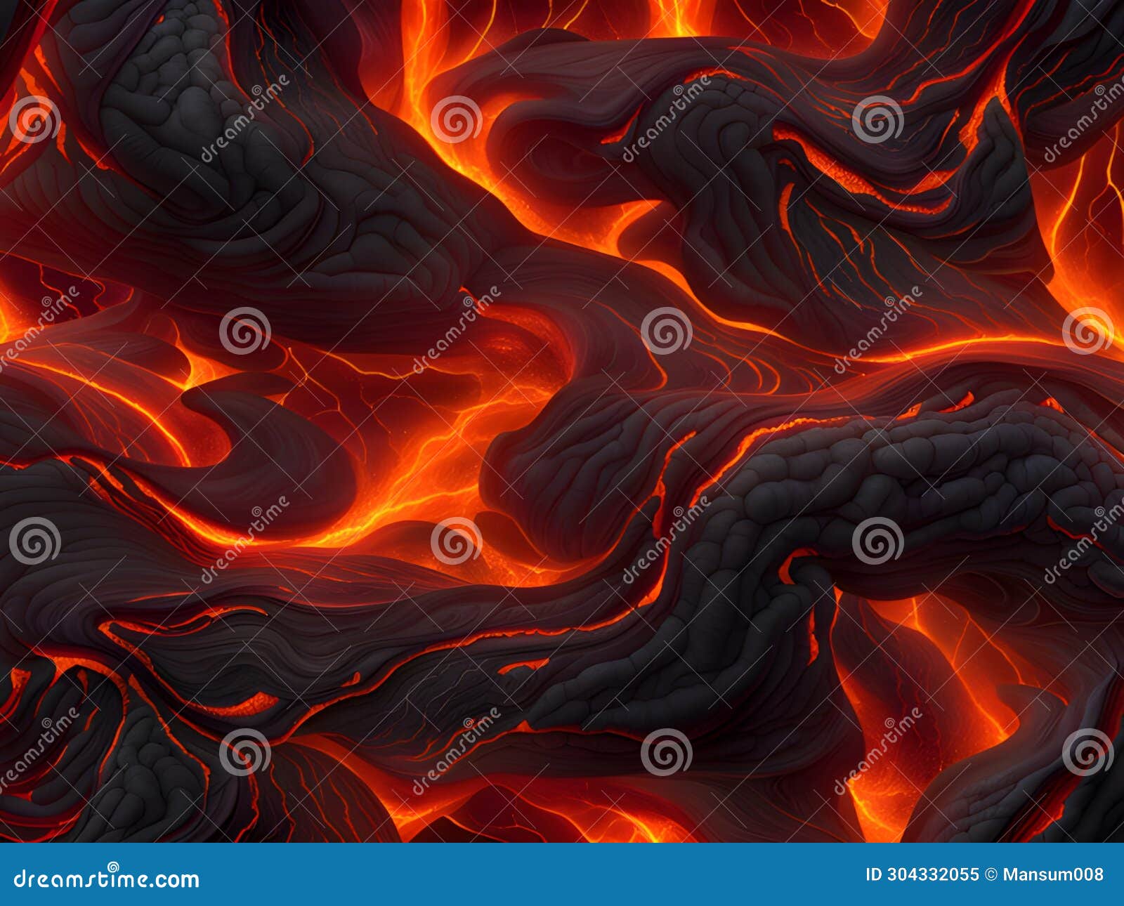 Black and Red Flame Lava Abstract Background Stock Illustration ...