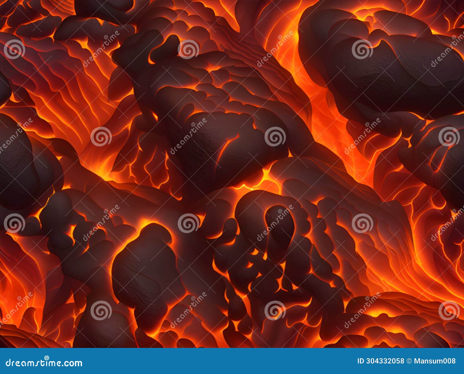 Black and Red Flame Lava Abstract Background Stock Illustration ...