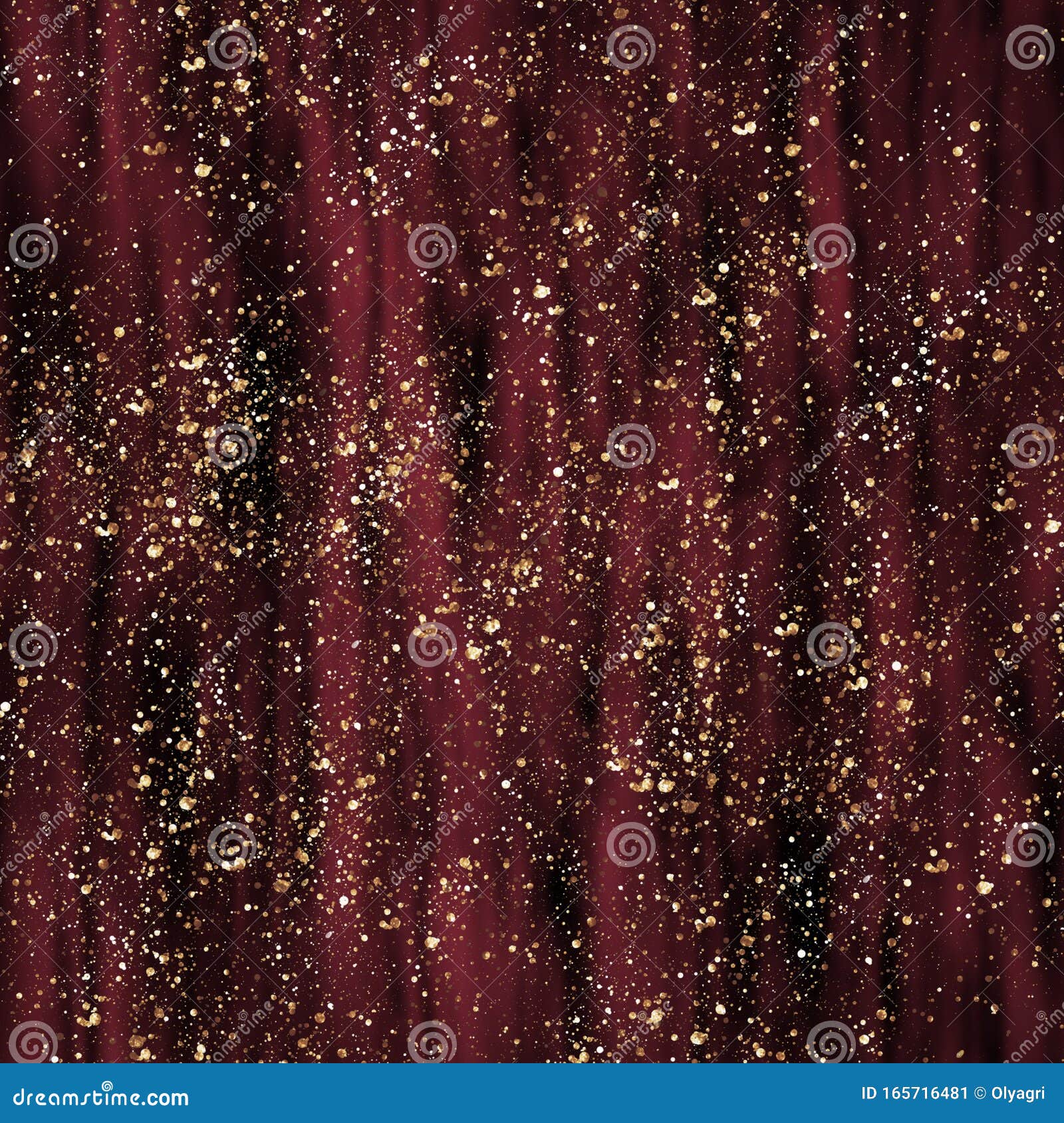 Black, Red and Gold Freehand Seamless Pattern. Abstract Spray ...