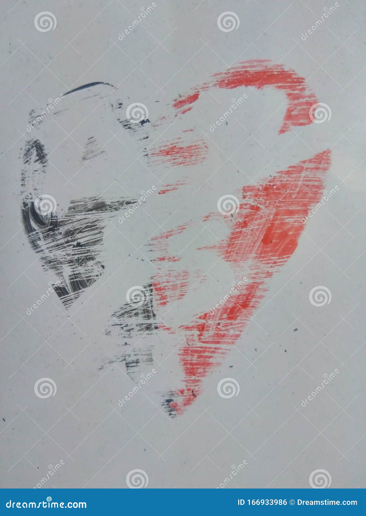 Black and Red Harth Draw in White Stock Photo - Image of life, white ...