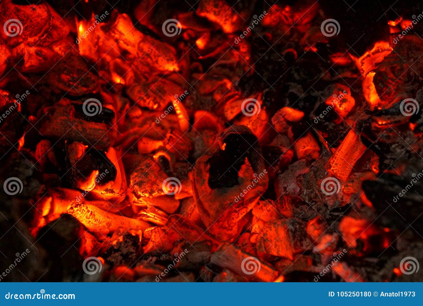 Black Red Heat from Coals of Fire Stock Photo - Image of dangerous ...